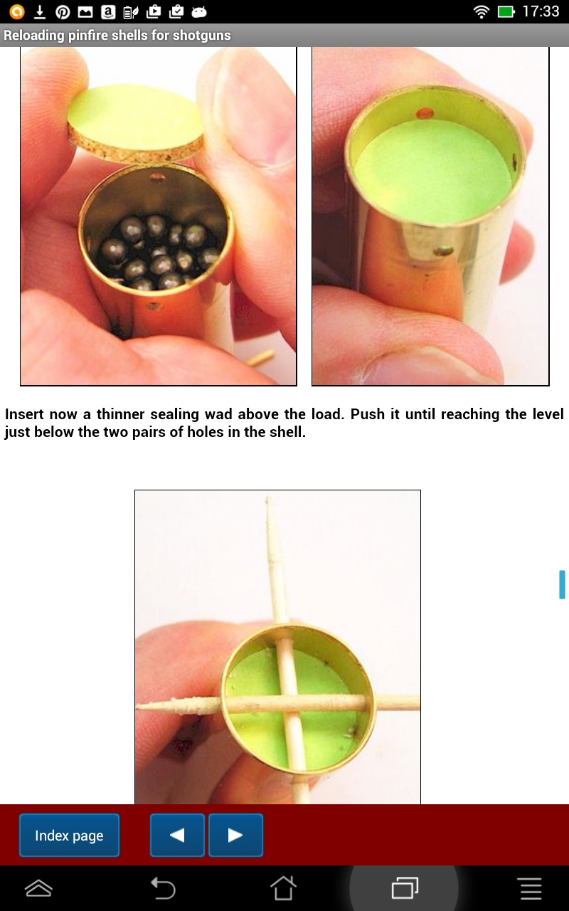 Reloading pinfire cartridges - App on Amazon Appstore