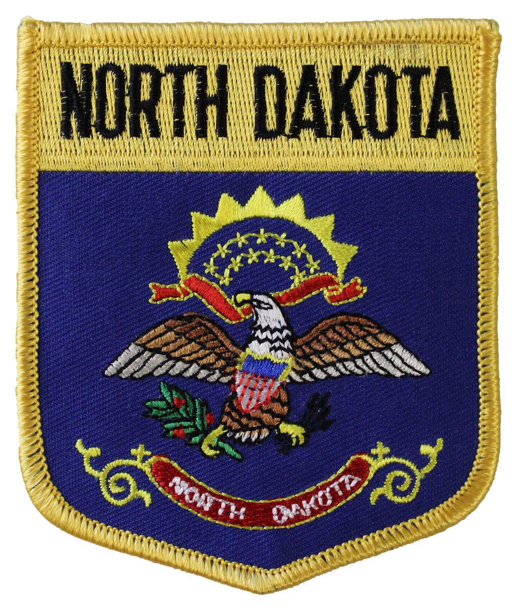 Amazon.com: Flagline North Dakota - State Shield Patch : Arts, Crafts ...