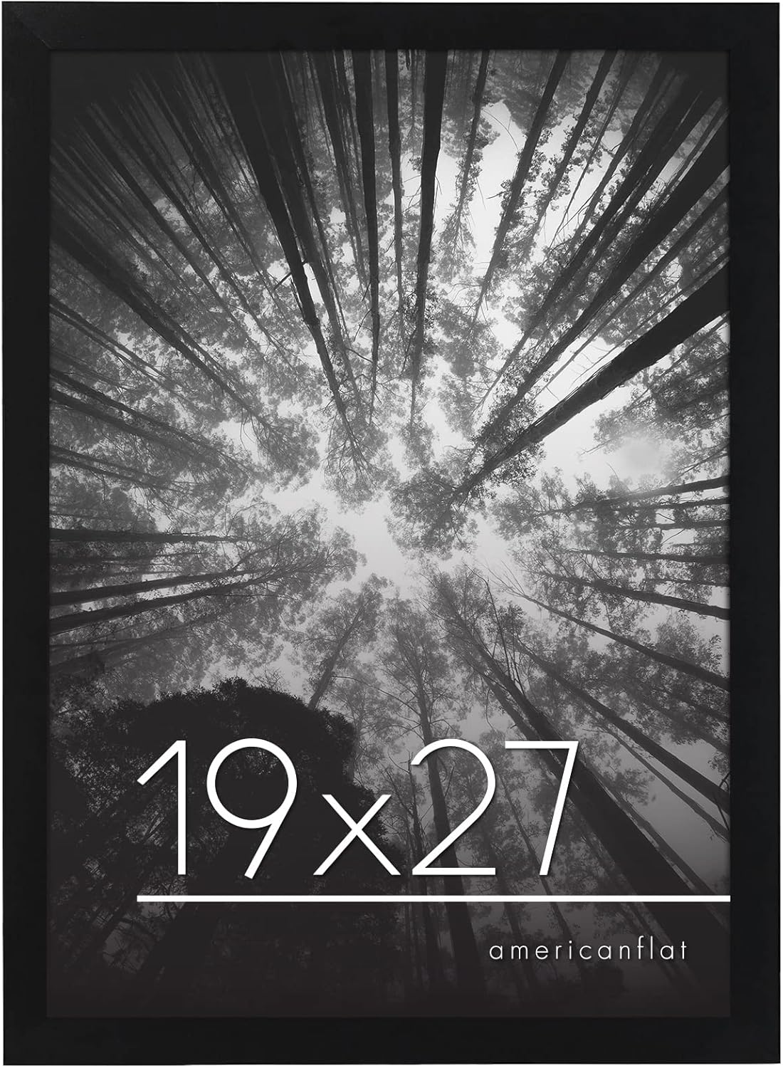 Americanflat 19x27 Poster Frame in Black - Photo Frame with Engineered ...