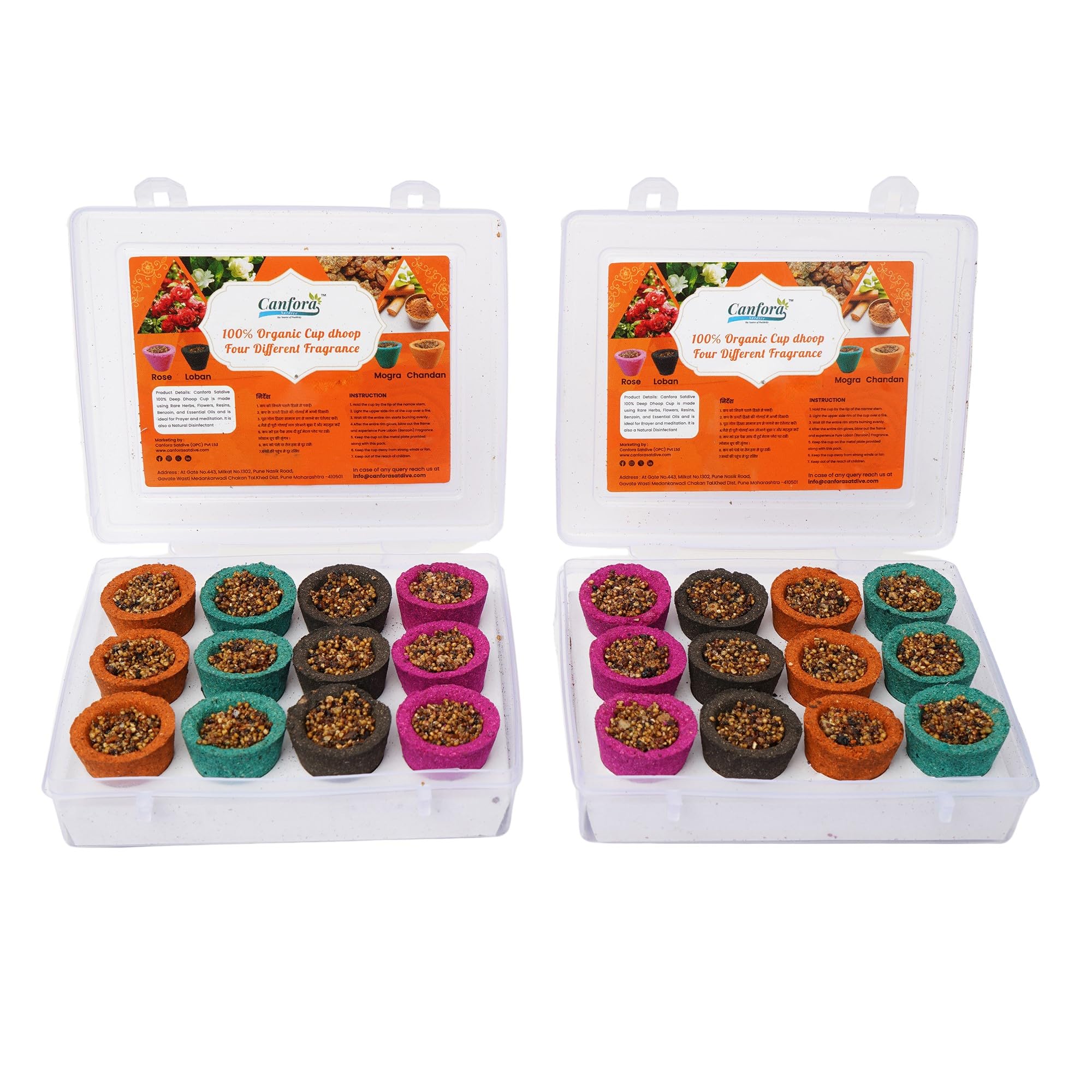 Canfora Satdive Mini Sambrani Dhoop Cup for Pooja Hawan Non Toxic ...