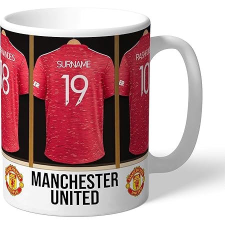 Official Personalised Manchester United Dressing Room Mug ADD A NAME ...