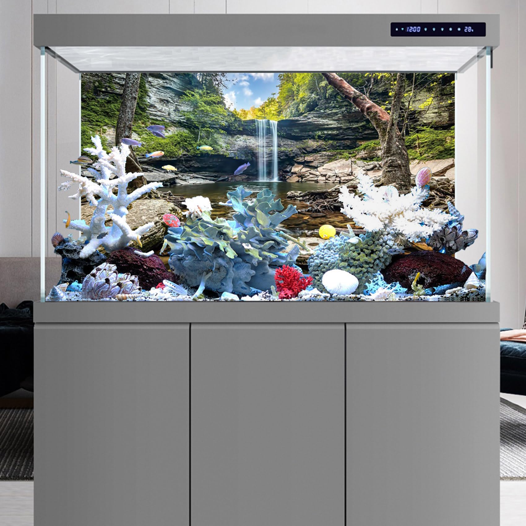 Snapklik.com : Fish Tank Background 48x24 Inch Aquarium Background ...