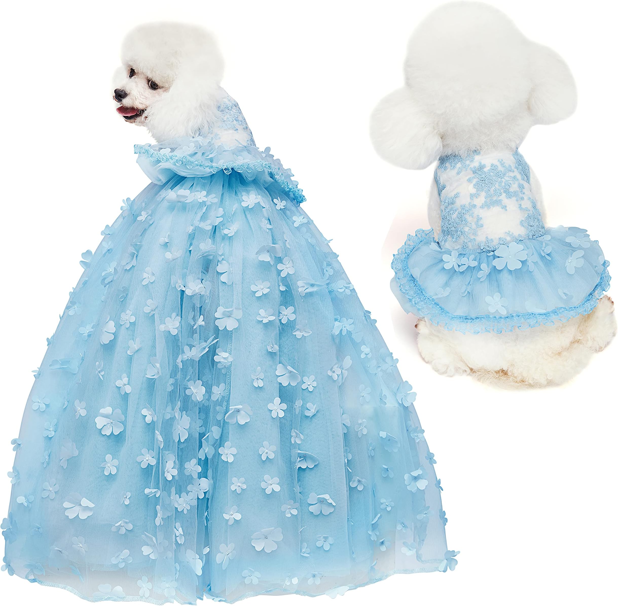 Amazon.com : Topkins Summer Girl Dog Dress, Dog Silk Tulle Dress, Cute ...