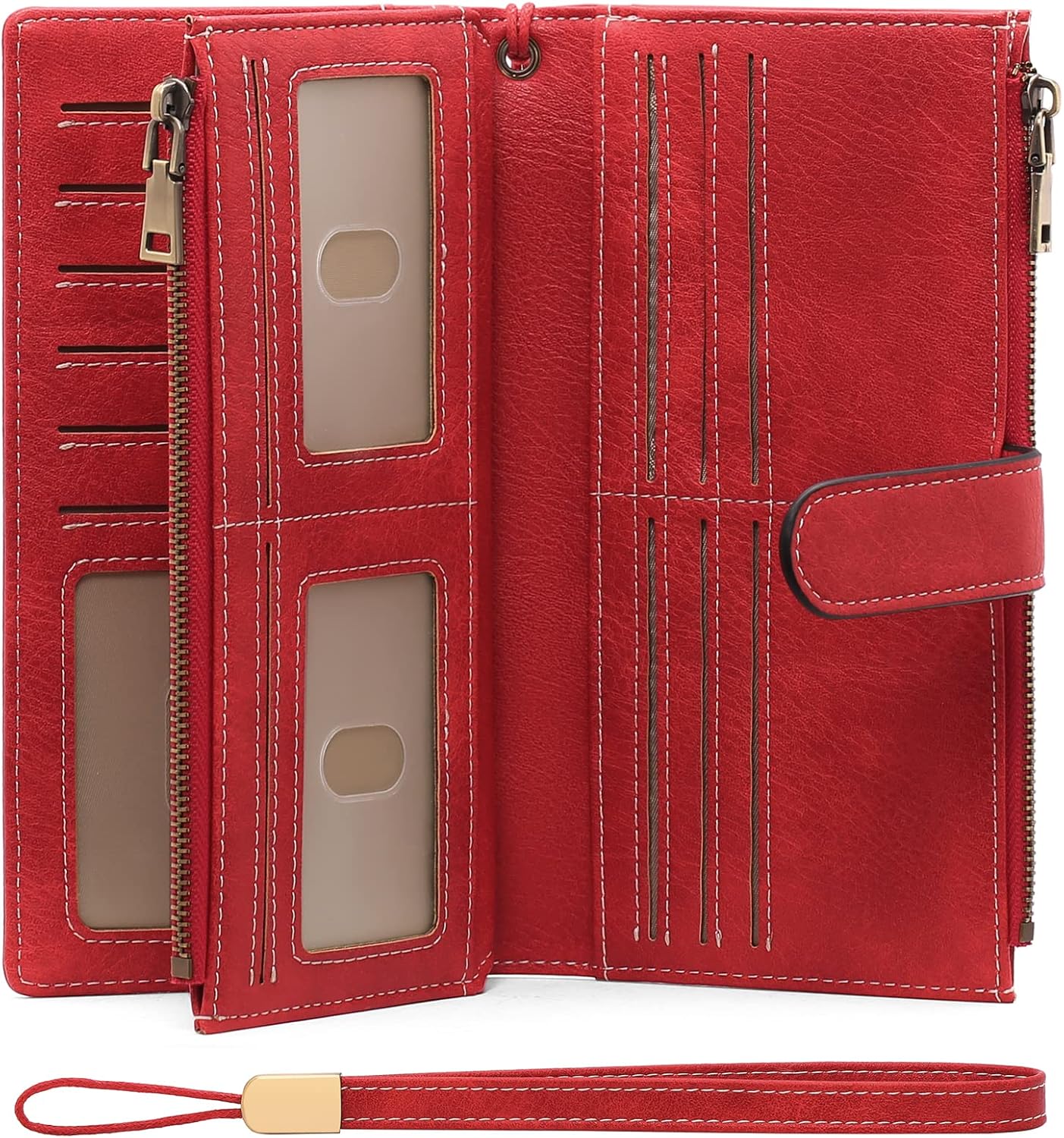 Amazon.com: GOIACII Womens Wallets Large Capacity Credit Card Holder ...