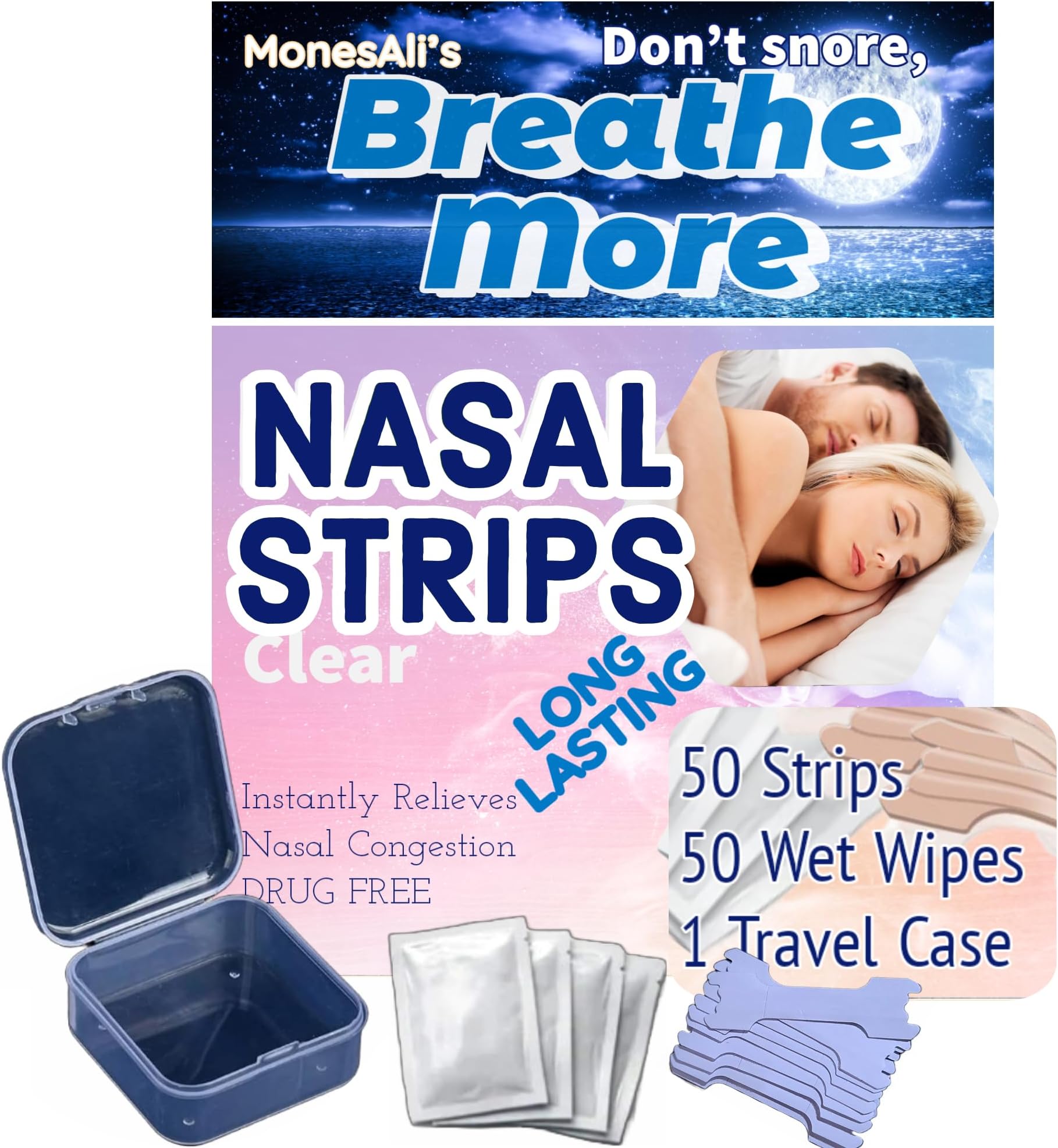 Amazon.com: Intake Breathing Nasal Strip Starter Kit (30 Count, White ...