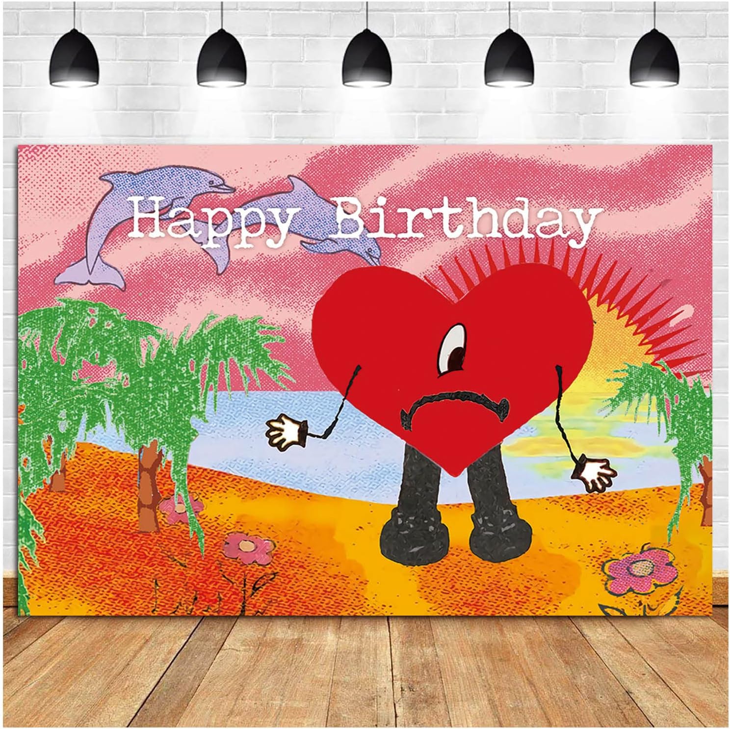 Amazon.com : Red Heart Music Album Photo Background for Happy Birthday ...