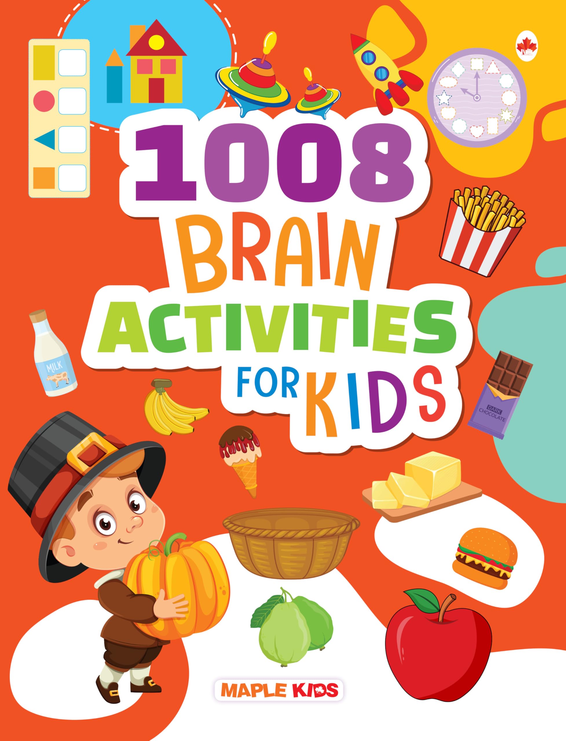 Buy Brain Activity Book for Kids - 1008 activities for Kids - Enhance ...