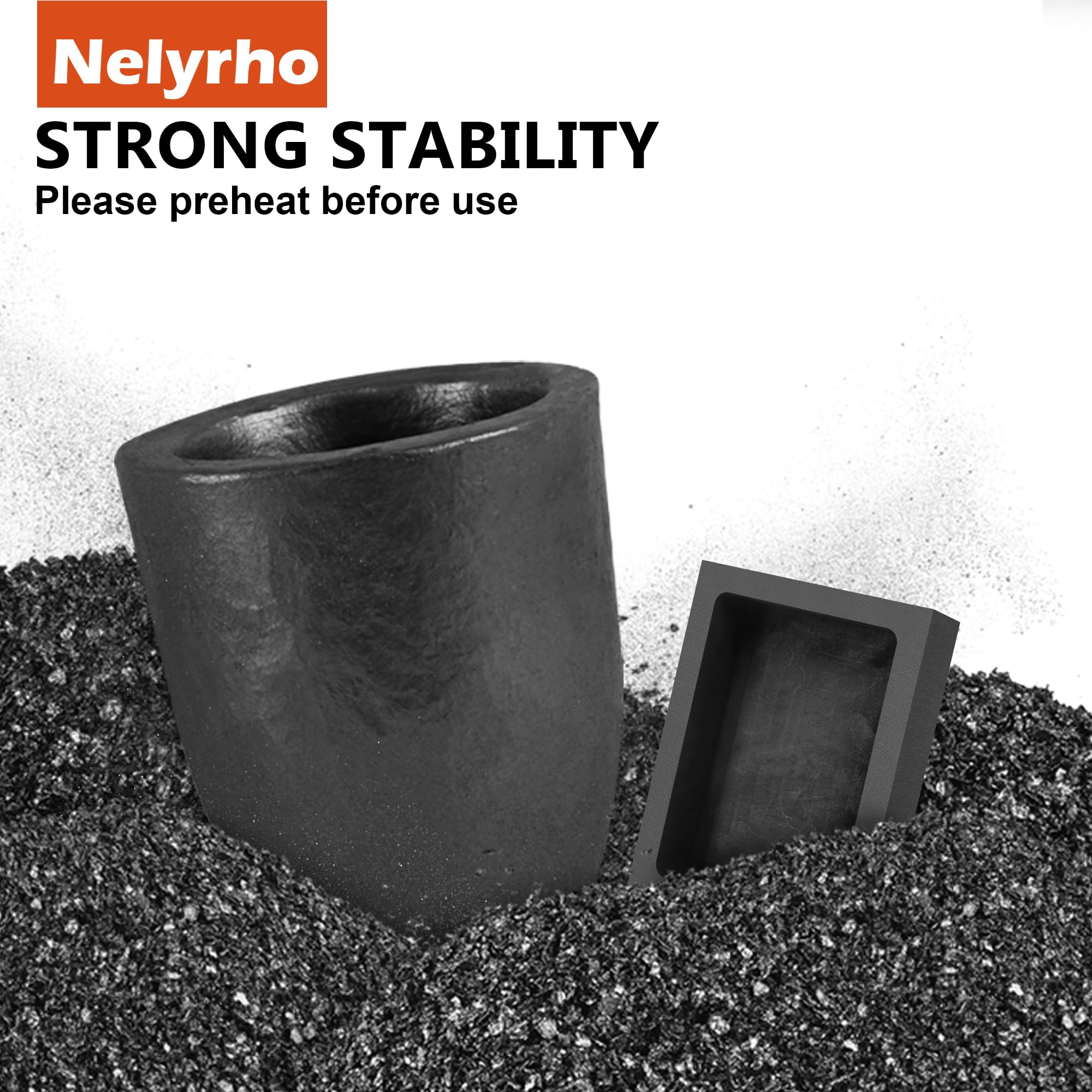 Nelyrho 20KG Large Propane Melting Furnace Kit with Two Crucible Tongs ...