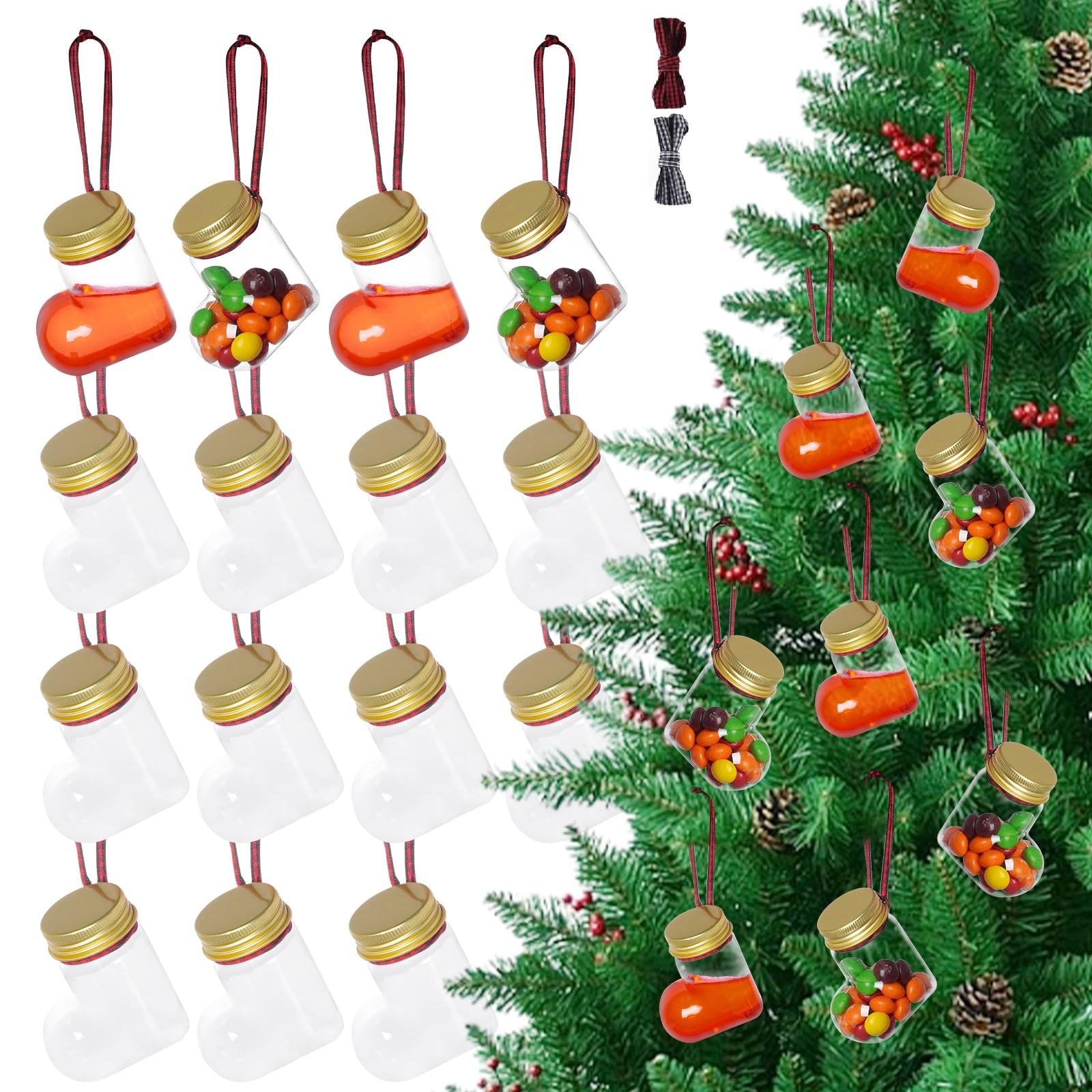 Amazon.com: 12 Pcs Christmas Booze Balls Ornaments Christmas Ornament ...