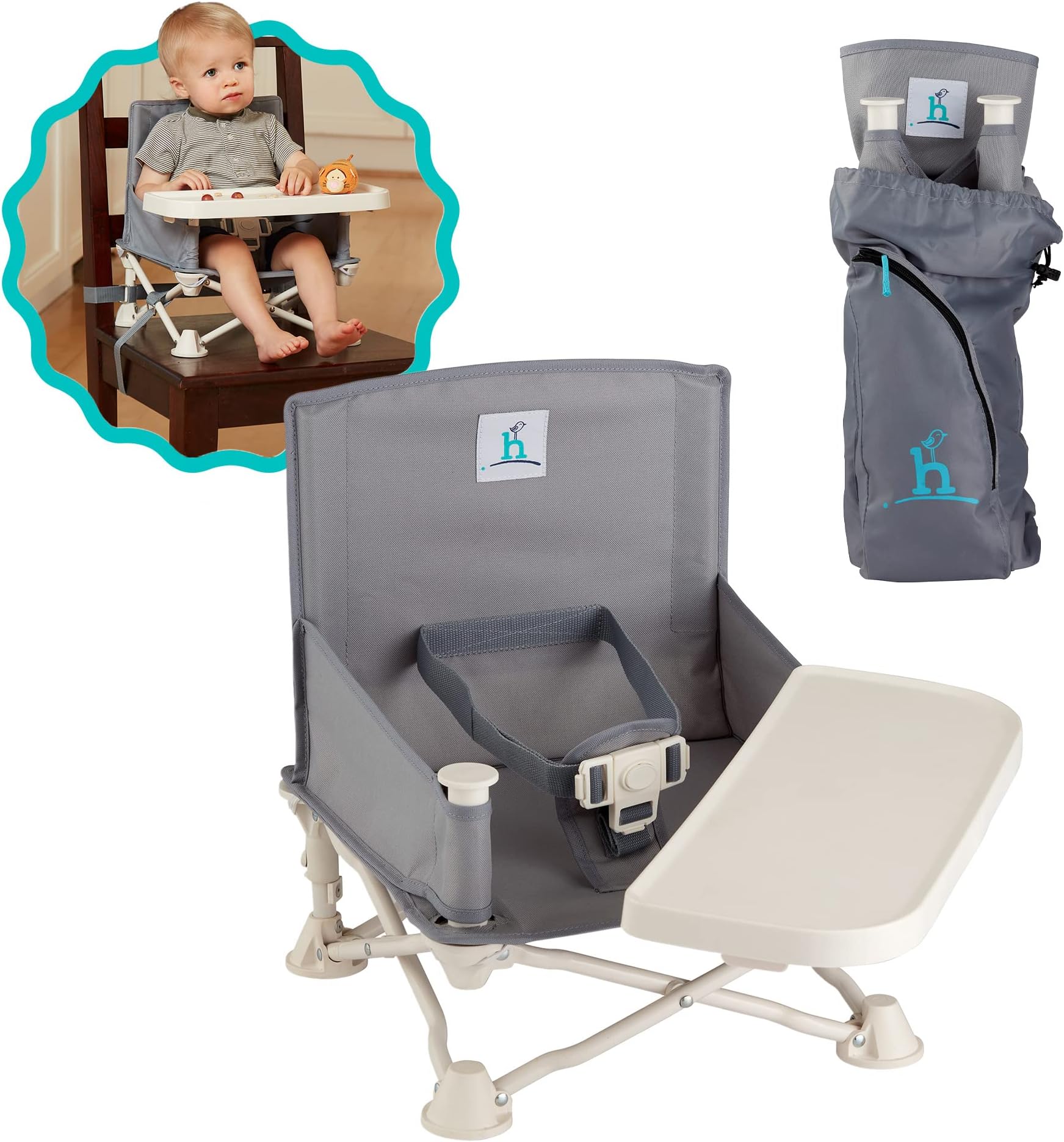 Amazon.com : Evenflo Eat & Go 2-in-1 Portable Folding Booster Chair : Baby