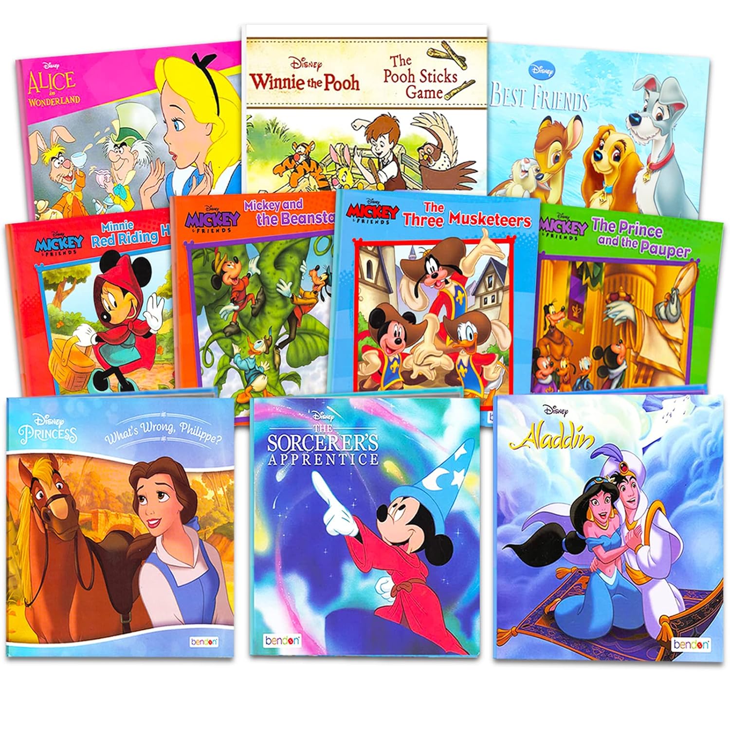 Disney Classic Storybook Collection for Toddlers 1-3 ~ Bundle with 10 ...