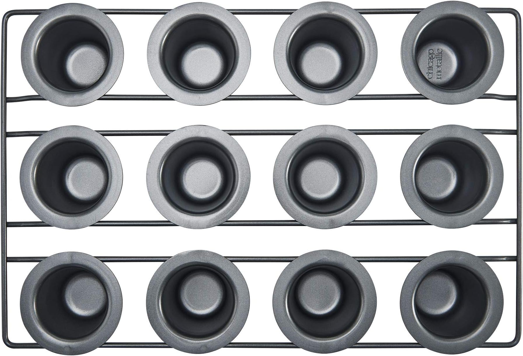 Amazon.com: Proshopping Large Popover Pans 12 PCS, Individual Aluminium ...