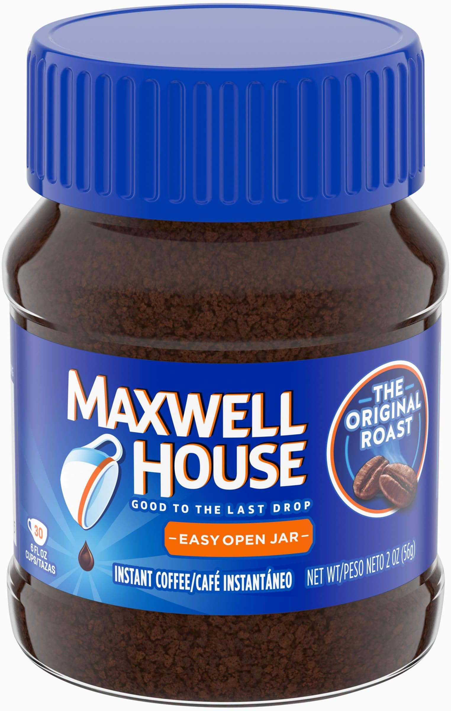 Amazon.com : Maxwell House Original Medium Roast Instant Coffee (2 oz ...