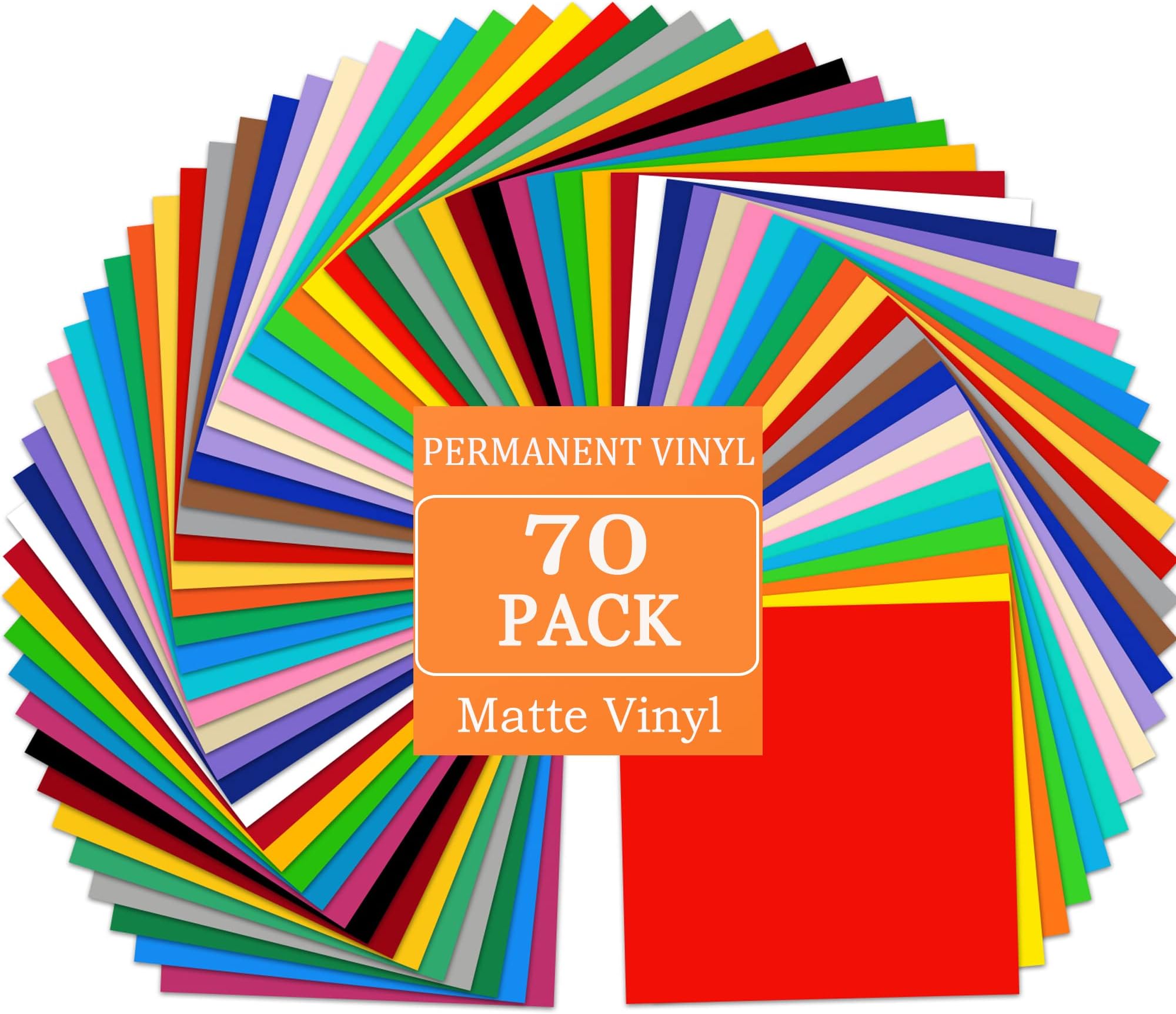 Amazon.com: Craft E Vinyl - 12" x 24" - 20 Sheets Assorted Glossy ...