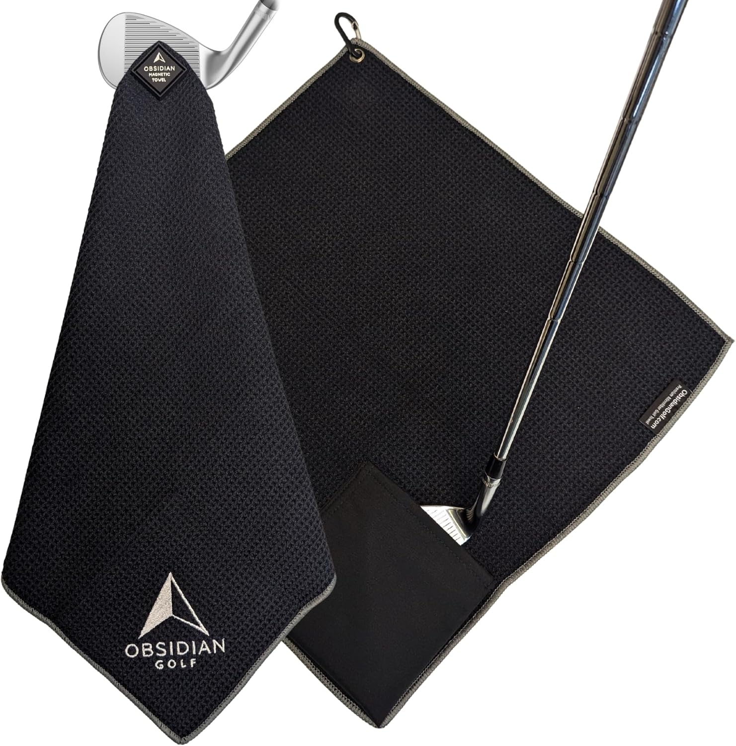 Amazon.com : Clean Balls Go Further Magnetic Golf Towel (Greenside 18 ...
