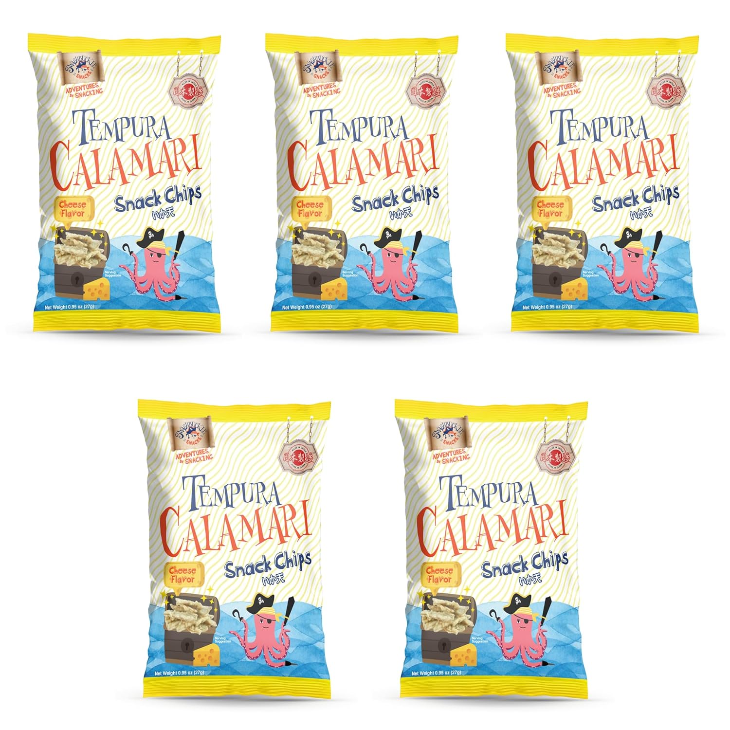Amazon.com: Swashbuckle Snacks Crispy Tempura Calamari Snack Chips ...
