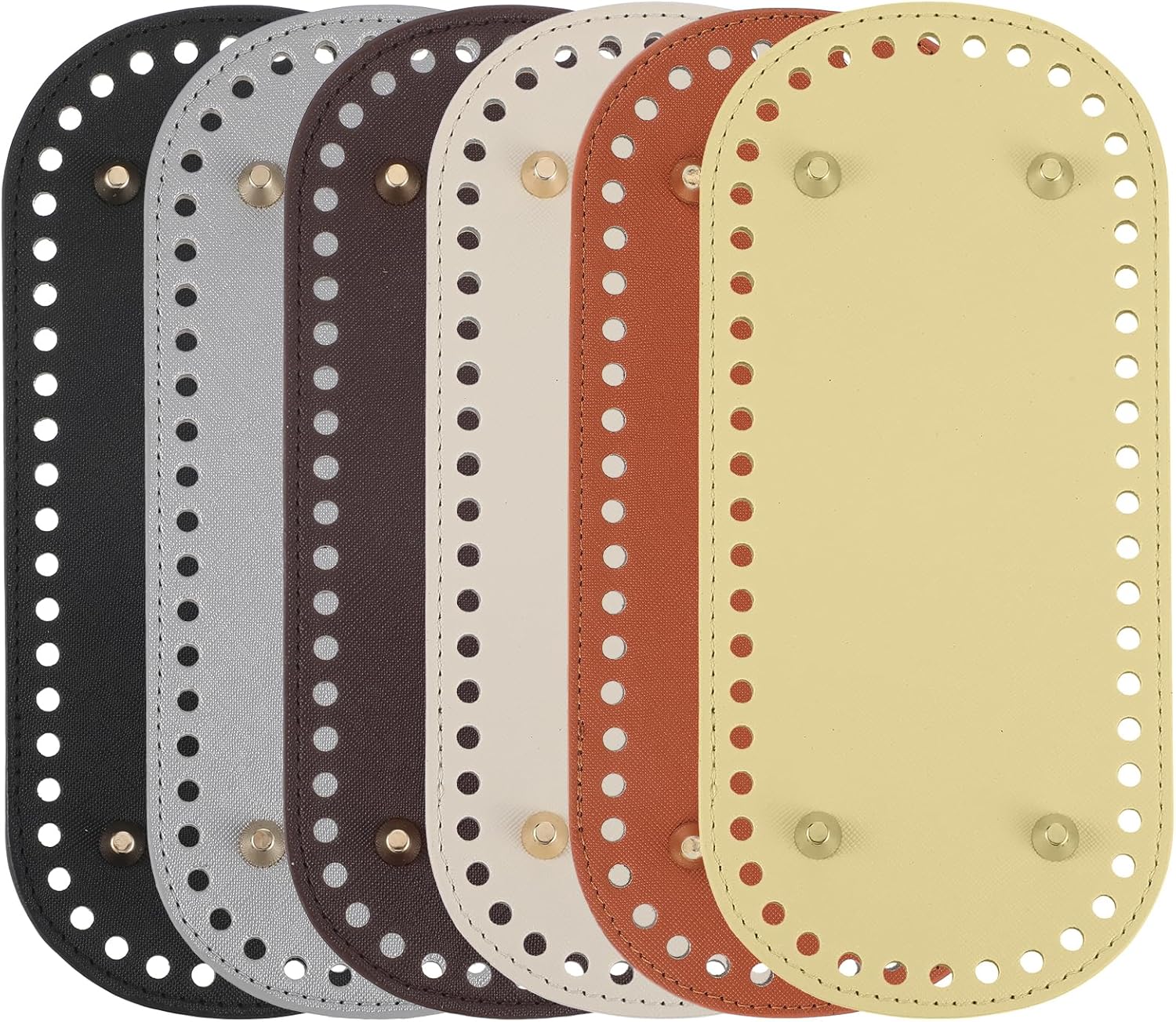 Amazon.com: simarro 6 Pcs Bag Bases for Crochet, PU Leather Bag Bottom ...