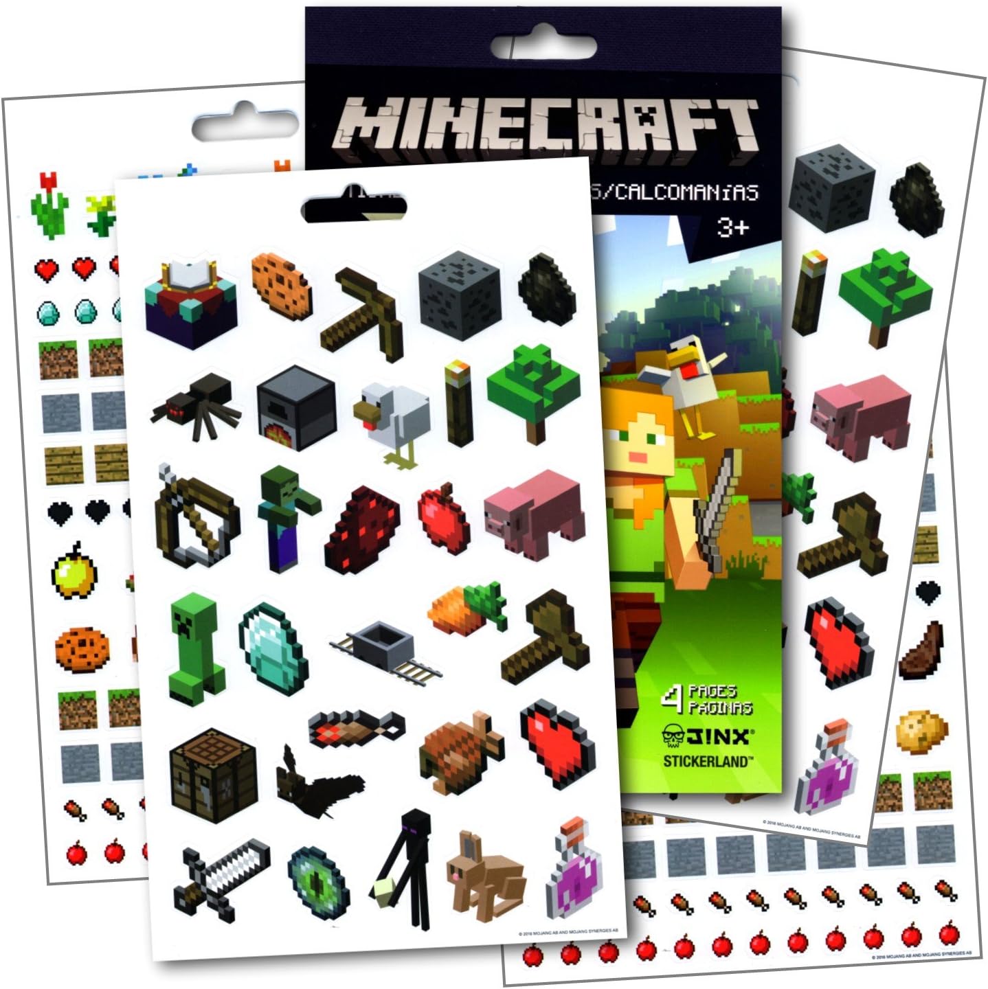 Amazon.com: Minecraft Stickers ~ Over 295 Minecraft Fun Stickers : Toys ...
