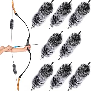 Amazon.com : Wettarn 8 Pcs Otter Hide Bow String Silencer, Dampener ...