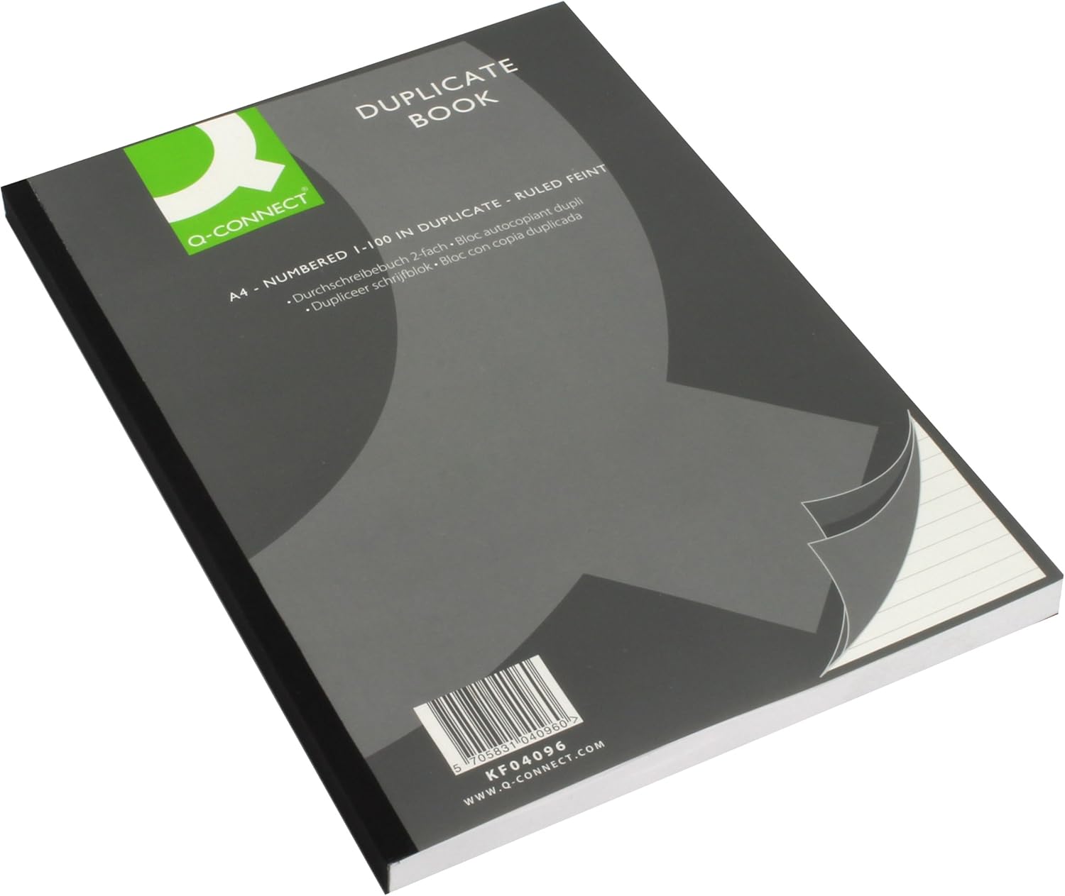 Q Connect A4 Ruled Feint Duplicate Book : Amazon.co.uk: Stationery ...