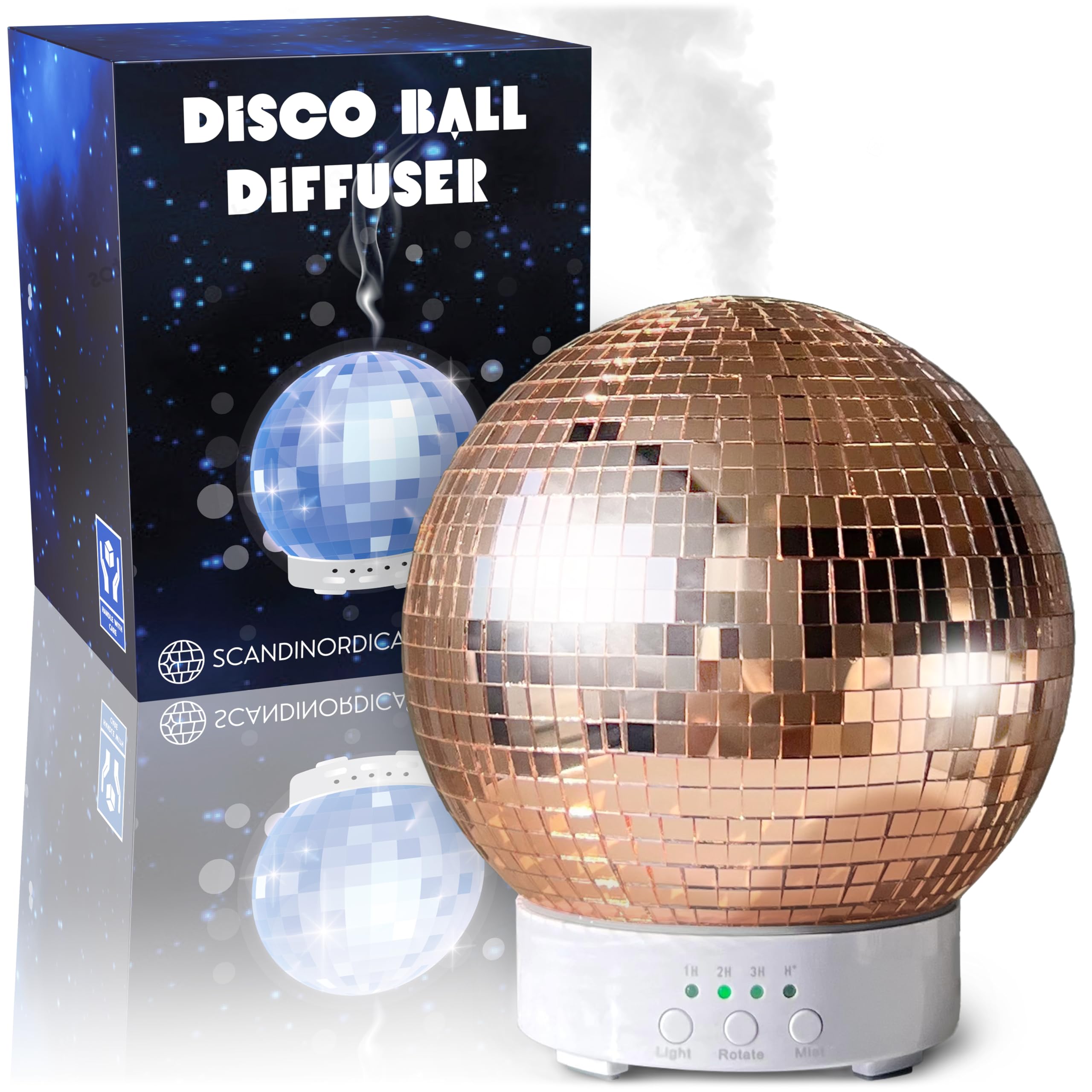 Amazon.com: Disco Ball Diffuser Rotating - 300 ML Oil Diffuser ...