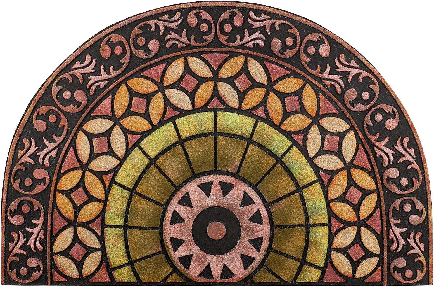 Amazon.com: MTOUOCK Half Round Door Mats, 24"x36" Inches Heavy-Duty ...