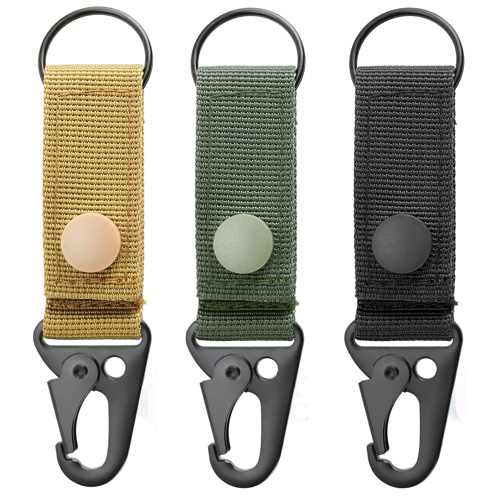 Snapklik.com : FRTKK Tactical Molle Key Ring Gear Key Keeper Nylon Belt ...
