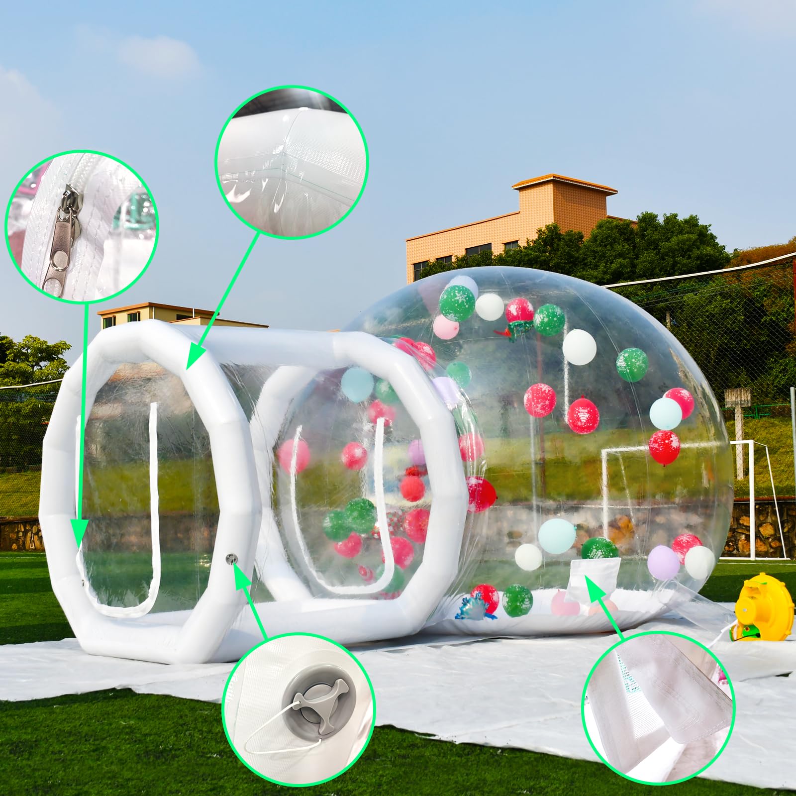 Snapklik.com : Taotaofun Inflatable Bubble House 10FT Transparent ...