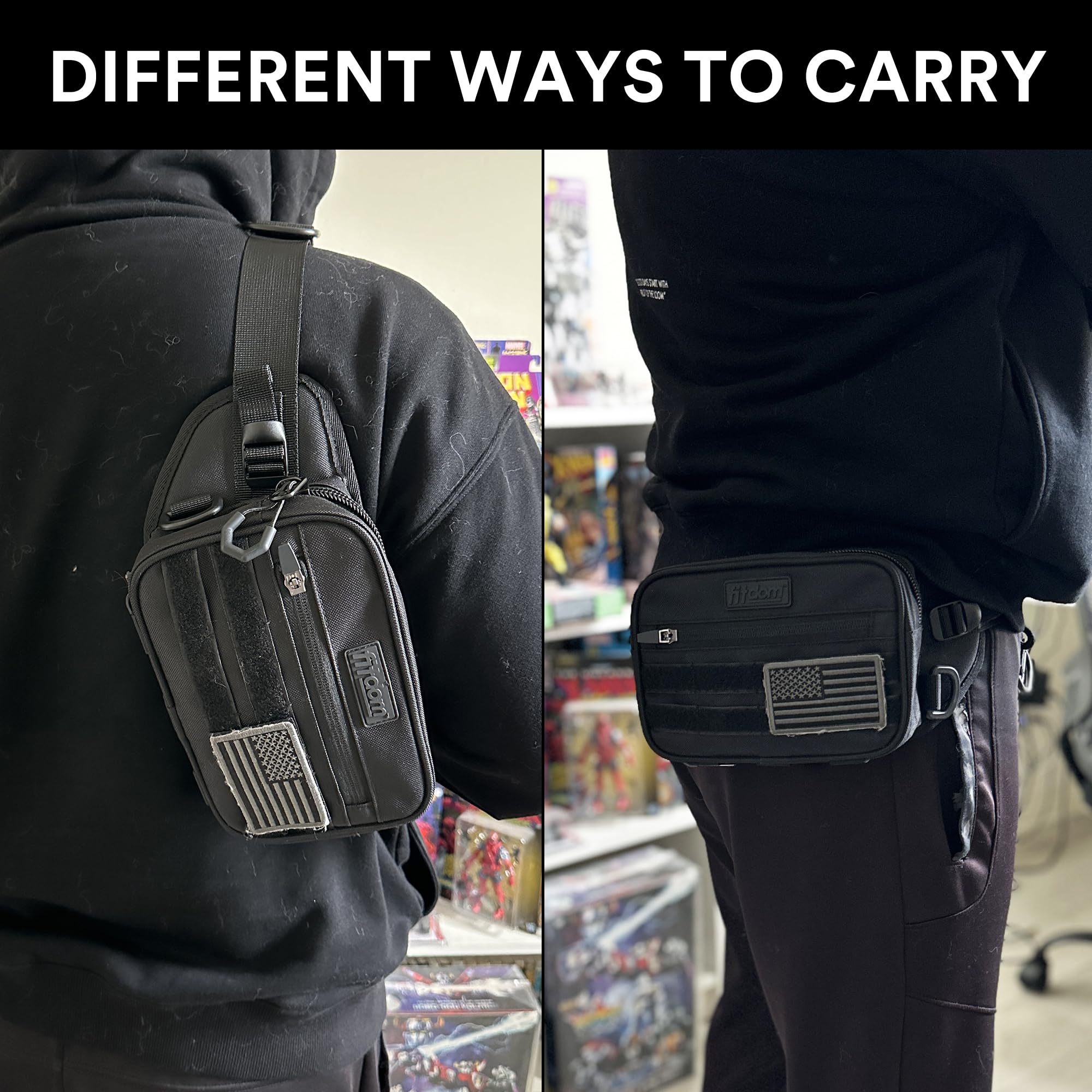 Snapklik.com : Tactical Inspired Compact Fanny Pack For Men Perfect Techwear Accessories EDC Bag ...