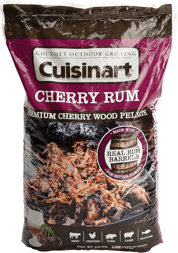 Amazon.com: Cuisinart Premium Cherry Rum BBQ Smoking Pellets - 20 lb Bag : Everything Else