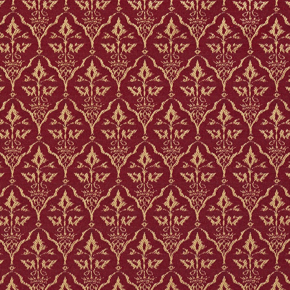 Amazon.com: B670 Red Diamond Cameo Jacquard Woven Upholstery Fabric by ...