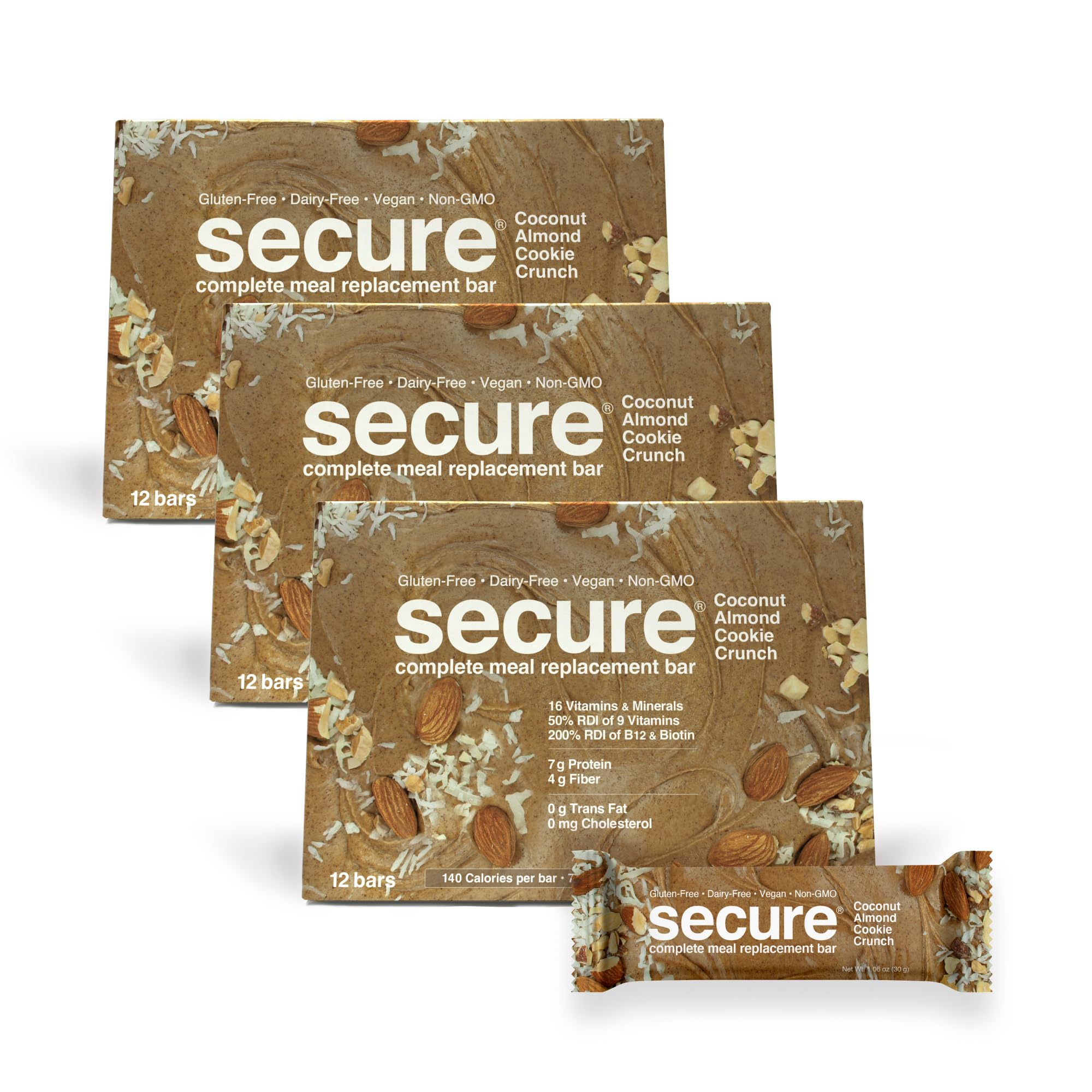 Amazon.com : Andrew Lessman Secure Complete Meal Replacement Bars ...