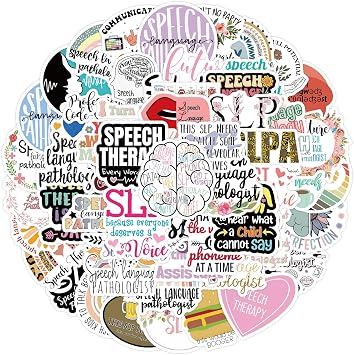 Amazon.com: 60PCS Speech Language Pathologist Stickers,SLP Waterproof ...