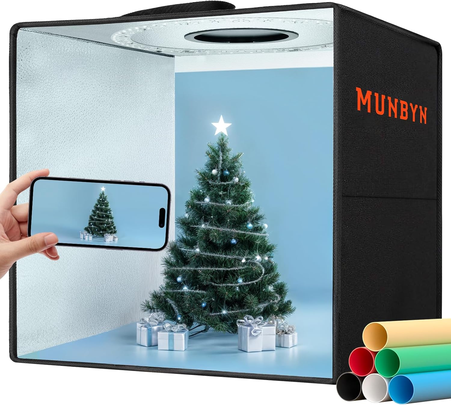 Amazon.com : MUNBYN Light Box Photography, Portable Photo Studio Box 16 ...