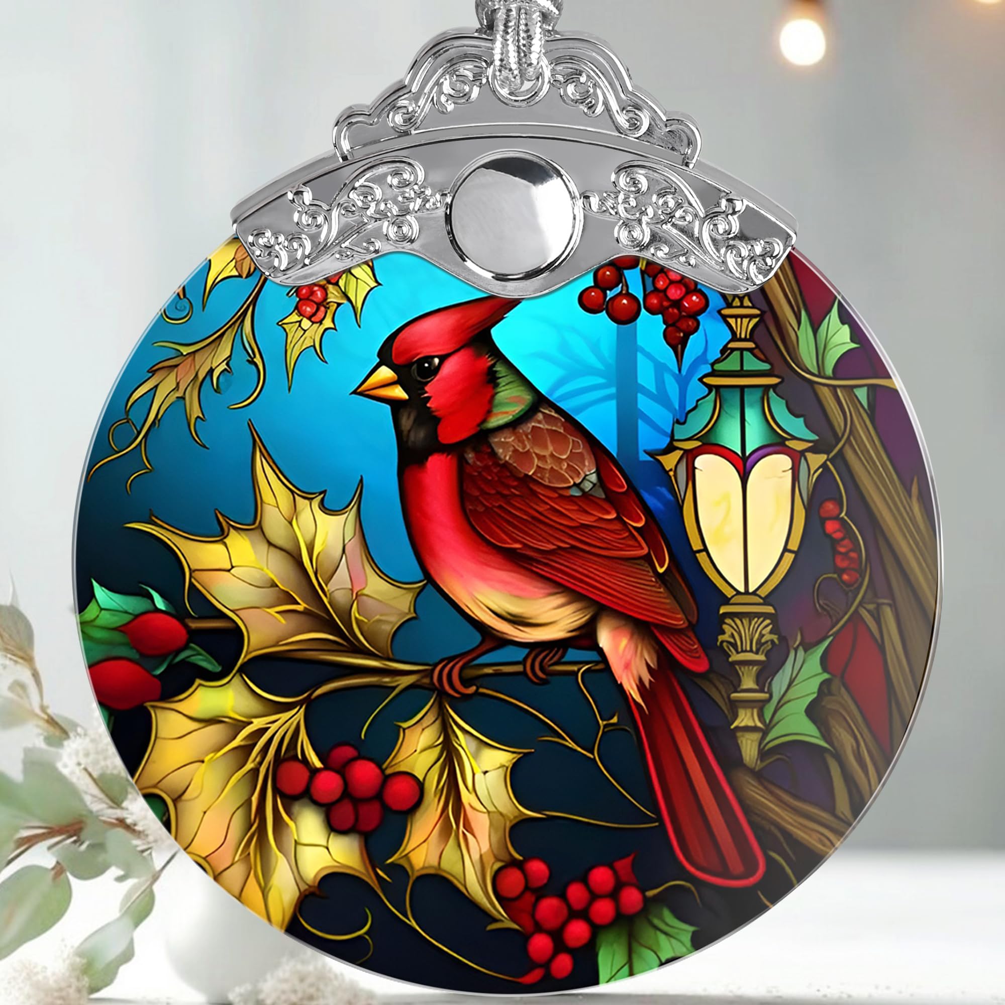 Amazon.com: Jocidea Christmas Ornament, Red Bird Christmas Decor ...