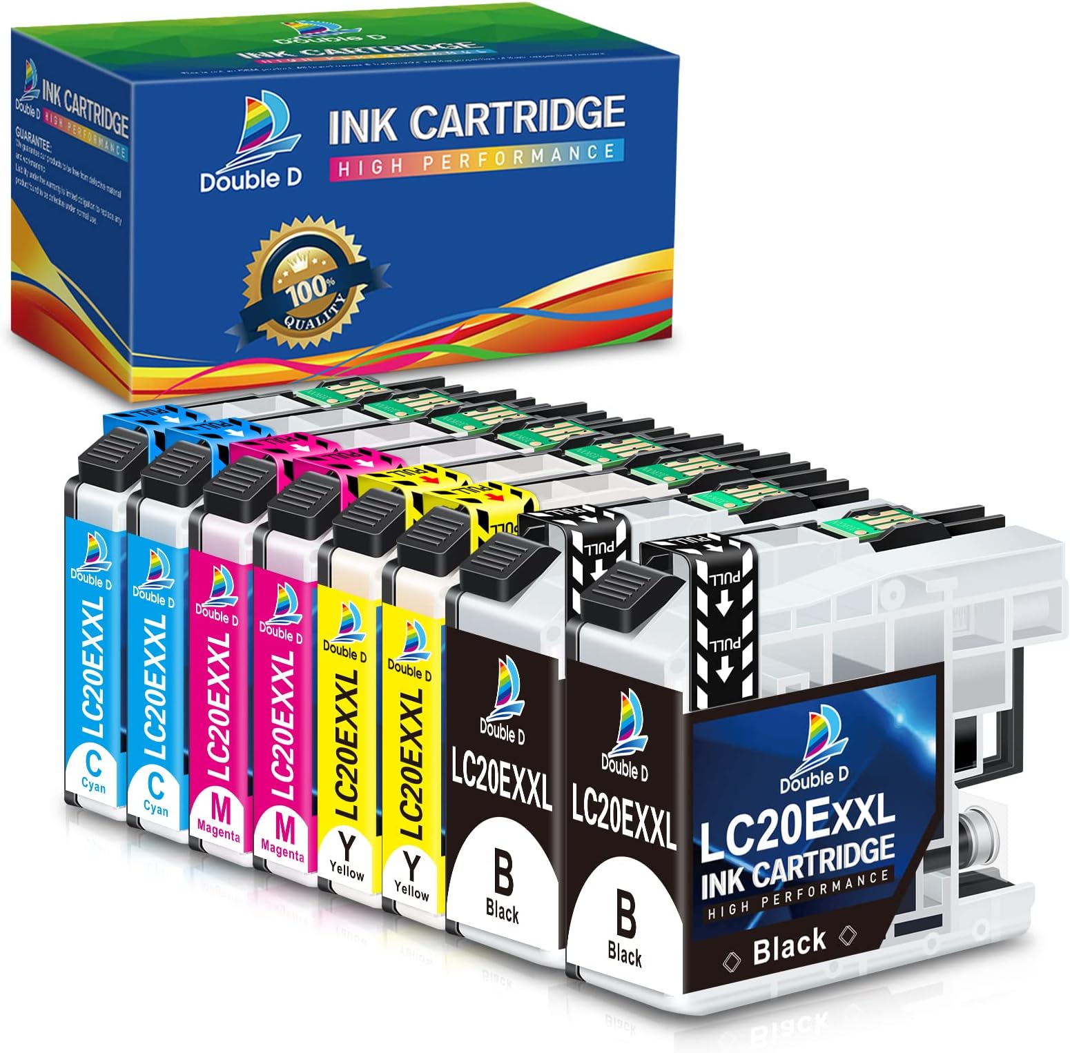 Amazon.com: LC20E High Yield Ink Cartridges(15-Pack, 6BK/3C/3M/3Y ...