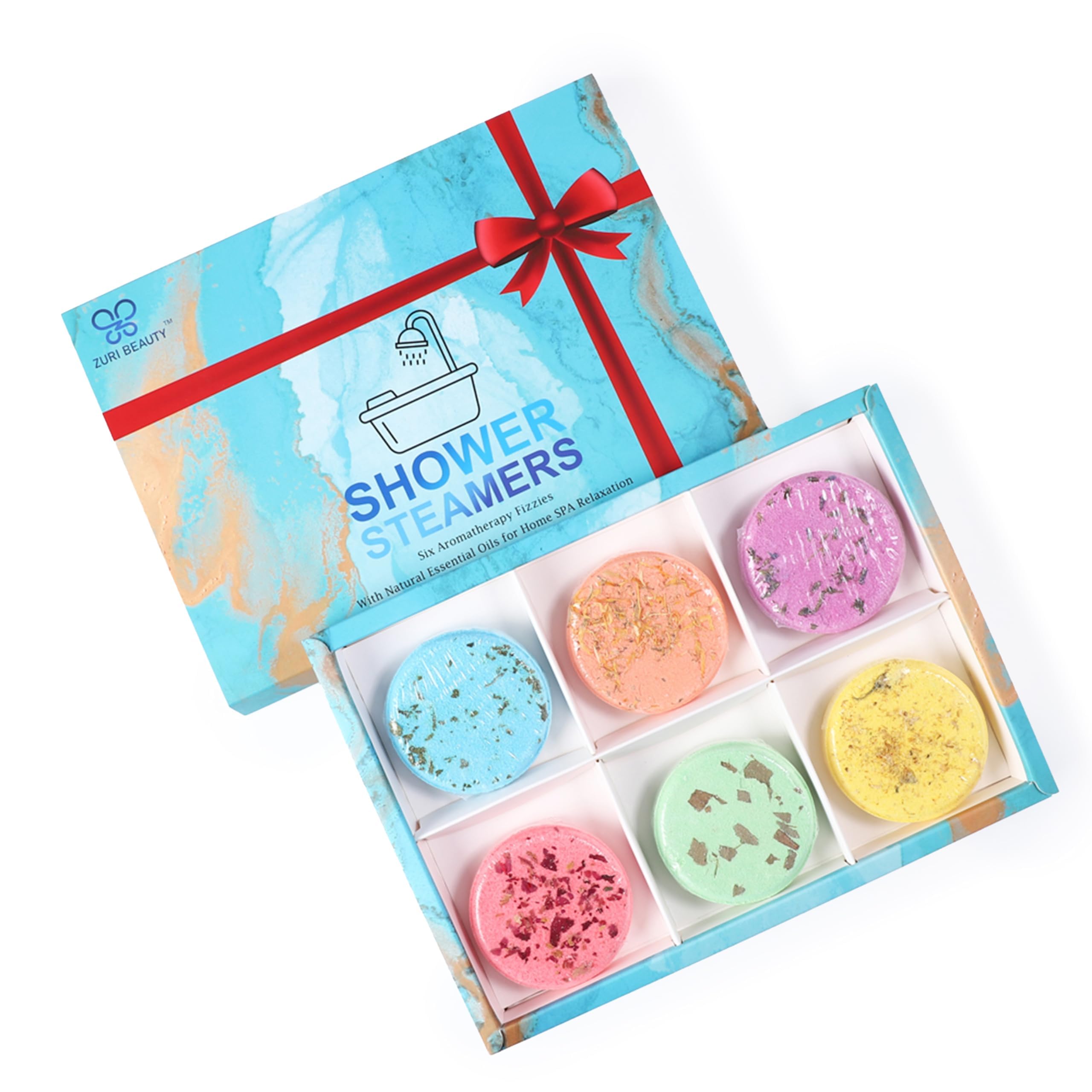 Zuri Beauty Shower Steamer (Pack of 6)| Aromatherapy Bath Bomb ...