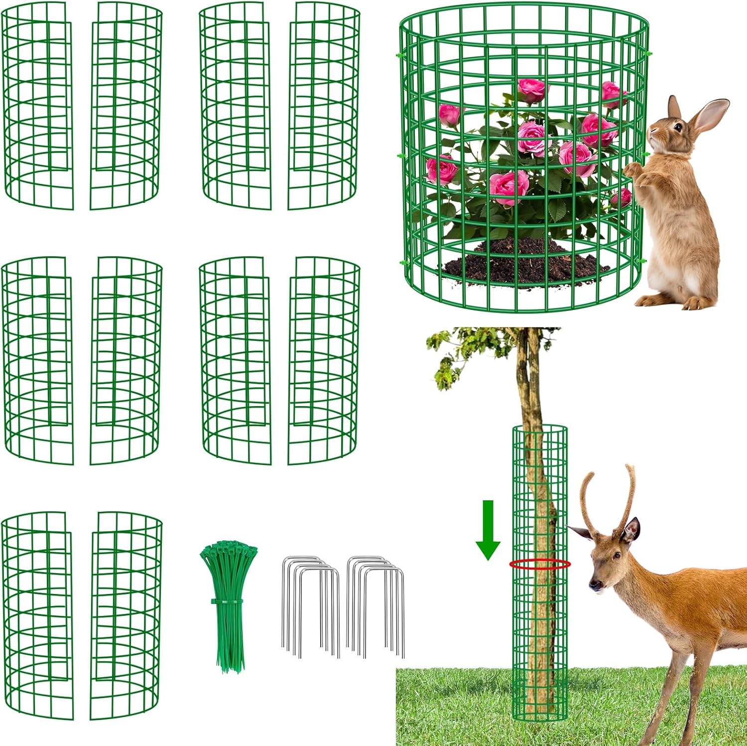 Amazon.com : UNIFAMILY 10 Pack Matel Tree Trunk Protector, 17 x 13 in ...