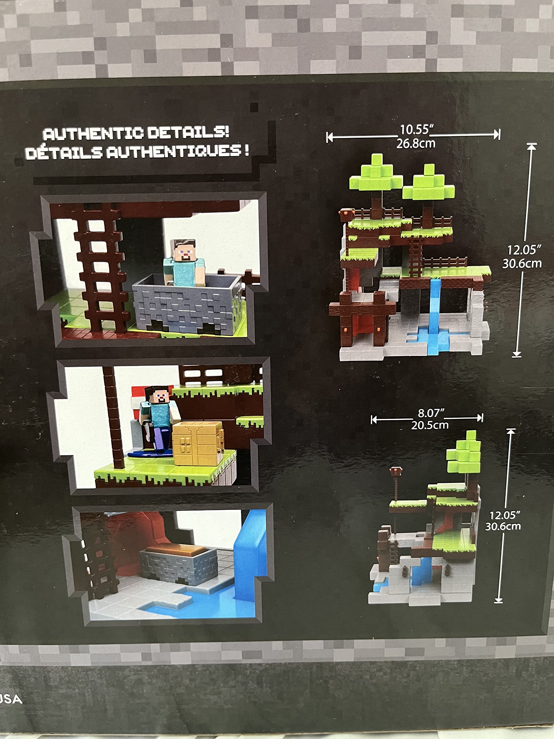Minecraft Overworld Nano Scene with Nano Metalfigs: Buy Online in INDIA ...