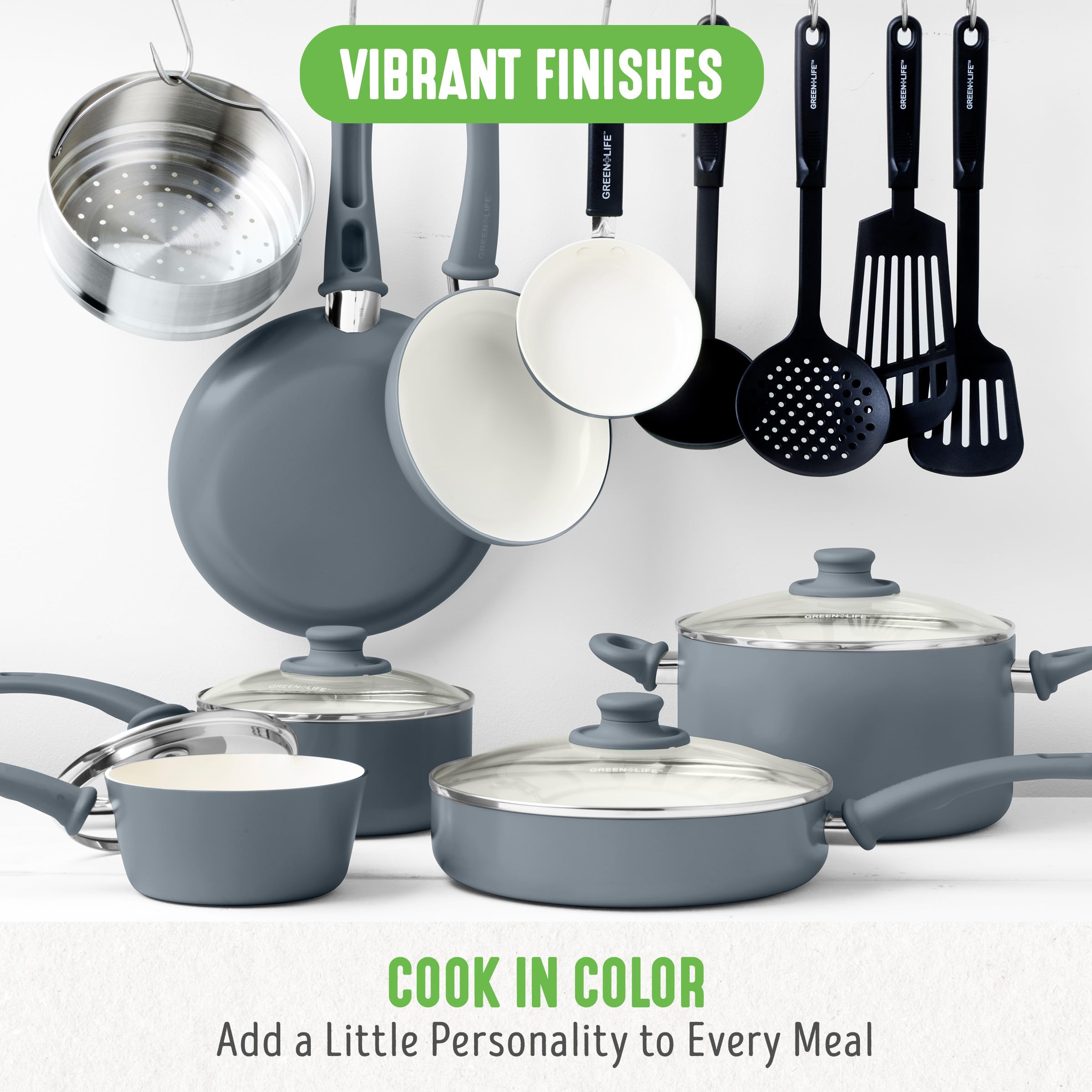 Snapklik.com : GreenLife Soft Grip Healthy Ceramic Nonstick 18 Piece ...