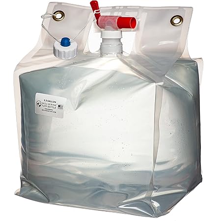 Amazon.com: Wolverine Tuff Bottle 5 Gallon/20 Liter Collapsible Water ...