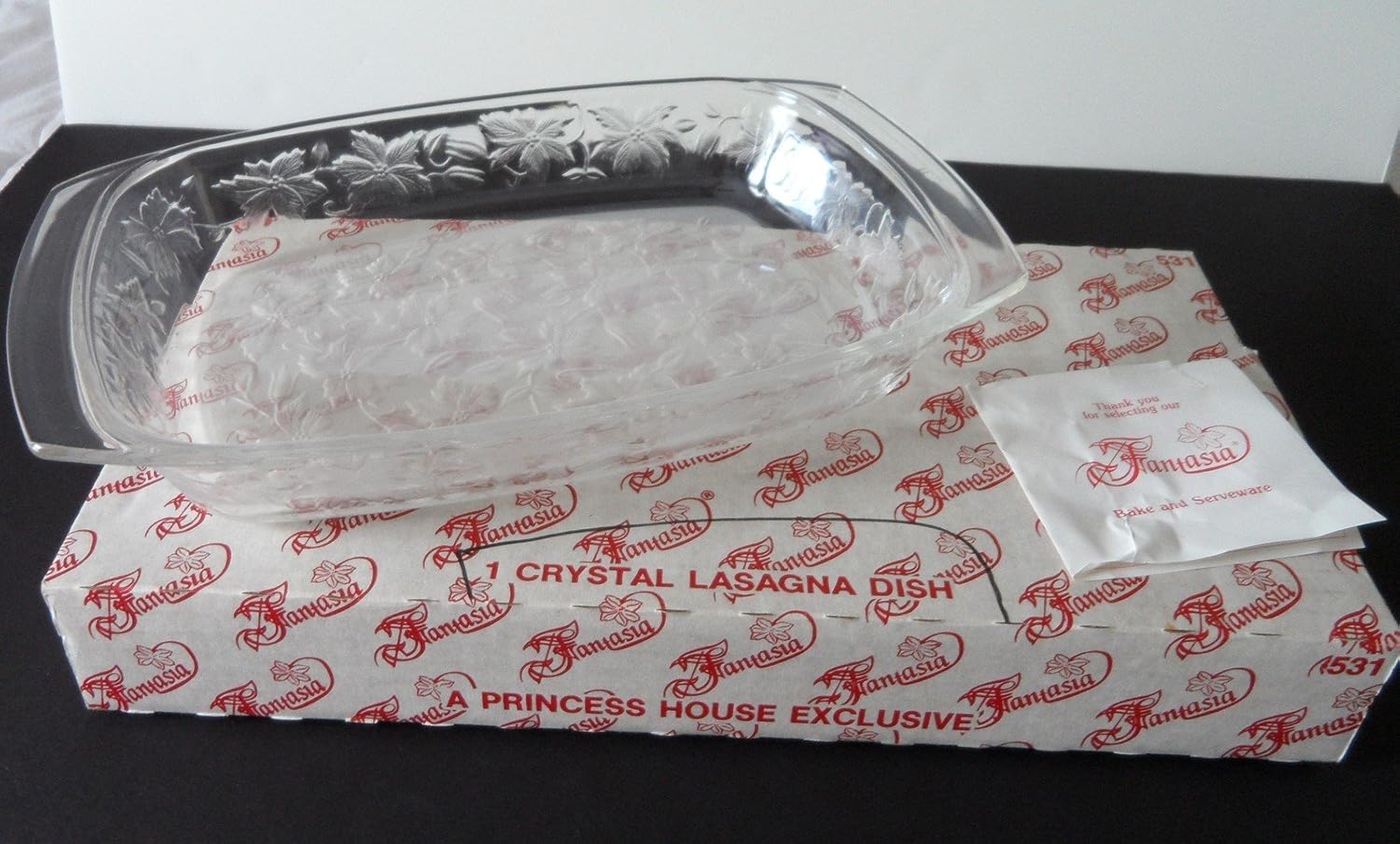 Amazon.com: Princess House Fantasia Baking Pan: Princess House Crystal ...