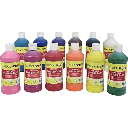 Amazon.com: Prang® Ready-To-Use Tempera Paint, 16 Oz., Assorted Colors ...
