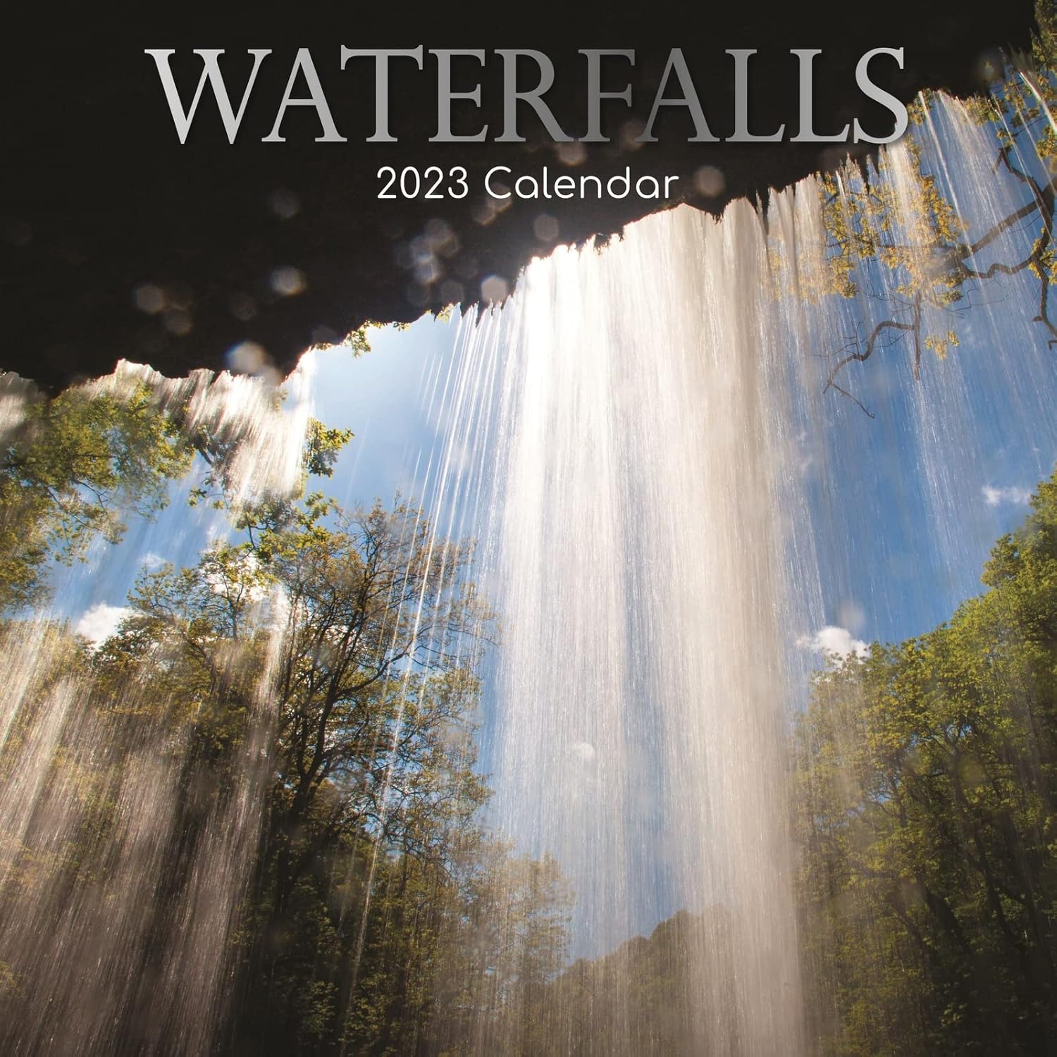 Wall Calendar 2023 - Waterfalls, 30 x 30 CM Monthly View, 16-Month ...