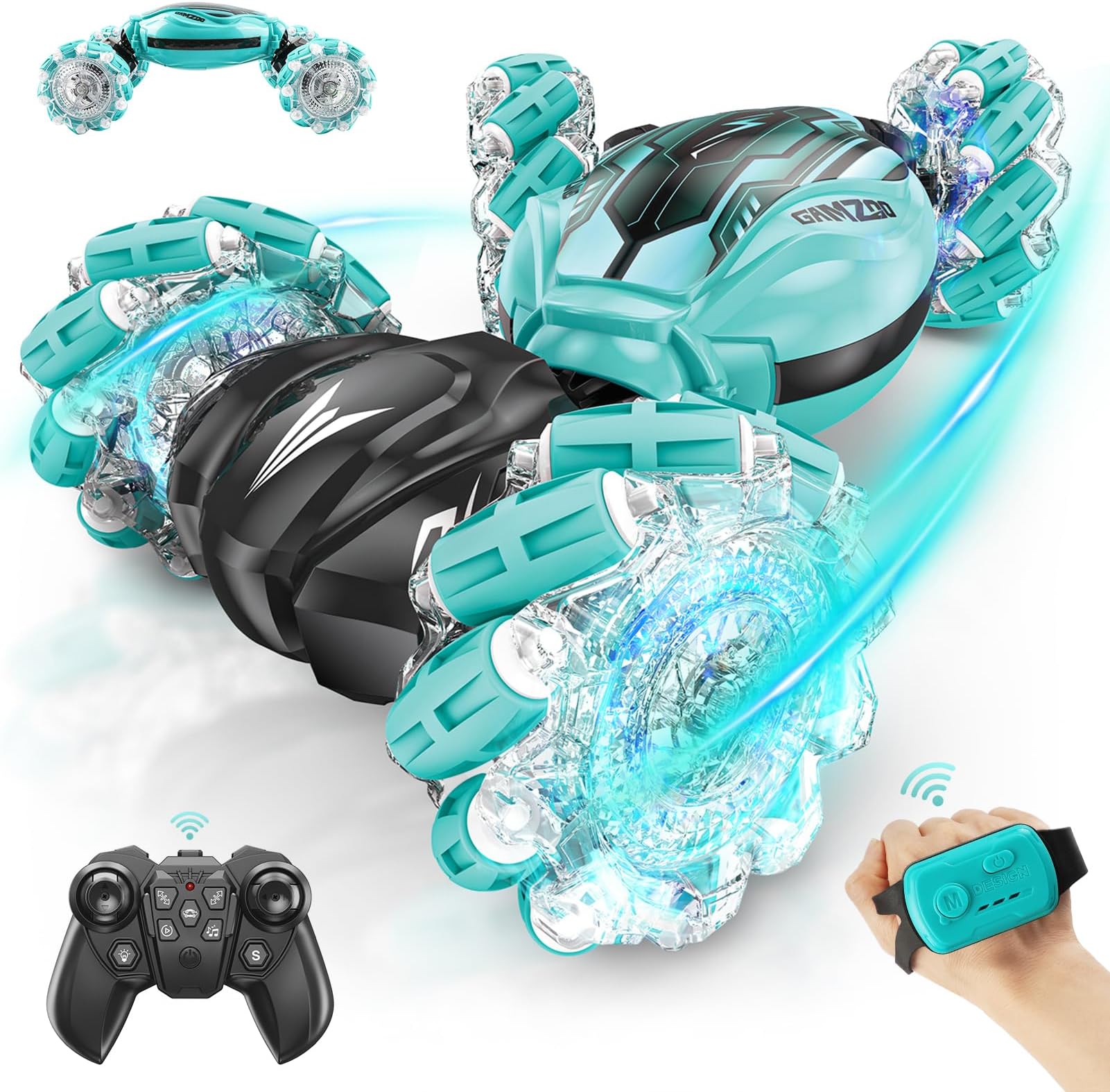Amazon.com: Gesture Sensing Stunt RC Car - Remote Control Gesture ...