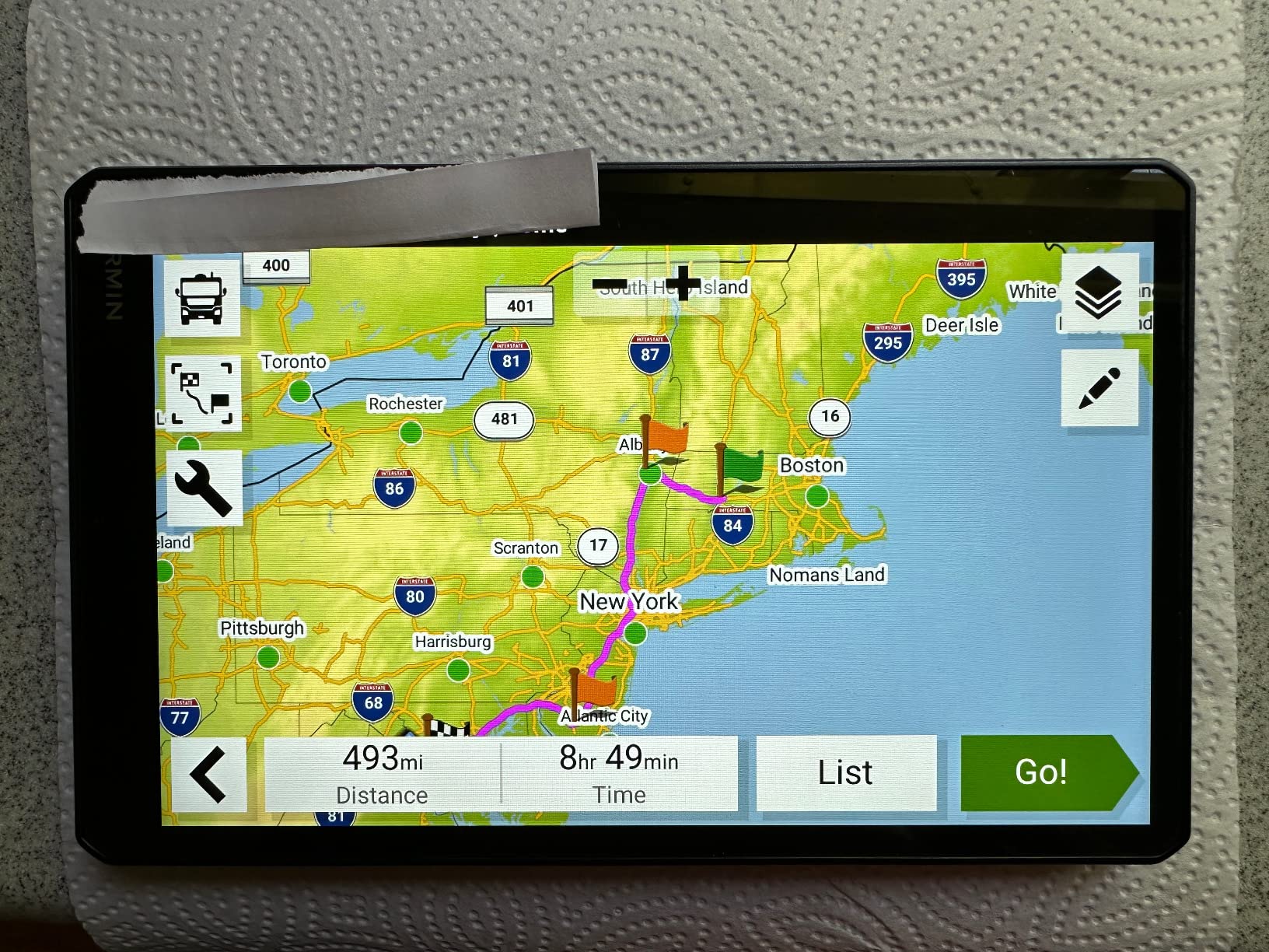 $16/mo - Finance Garmin RV Cam 795, Large, Easy-to-Read 7” GPS RV ...