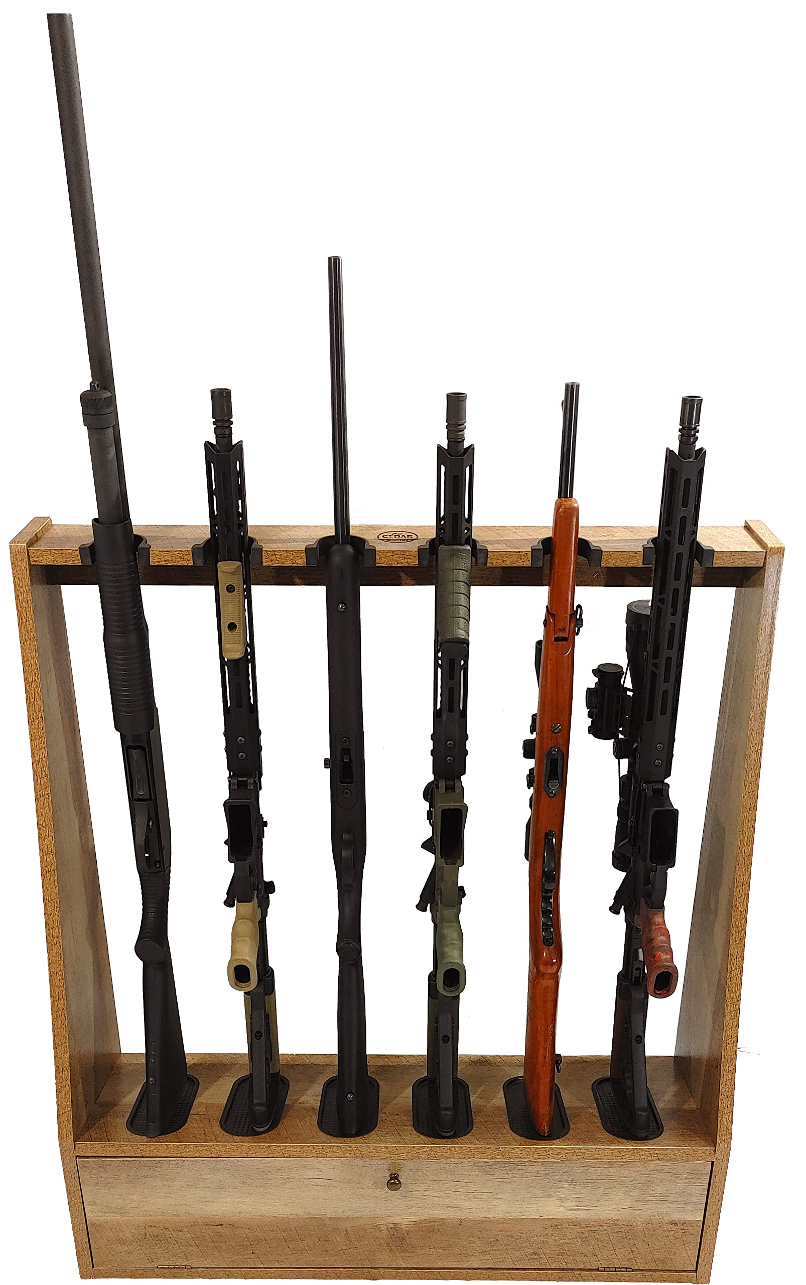 Snapklik.com : Old Cedar Outfitters Distressed Wood 6 Capacity Rifle ...