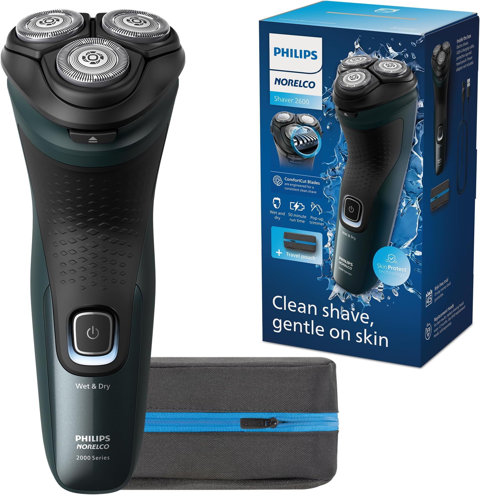 Amazon.com: Philips Norelco Shaver 2600, Rechargeable Cordless Electric ...