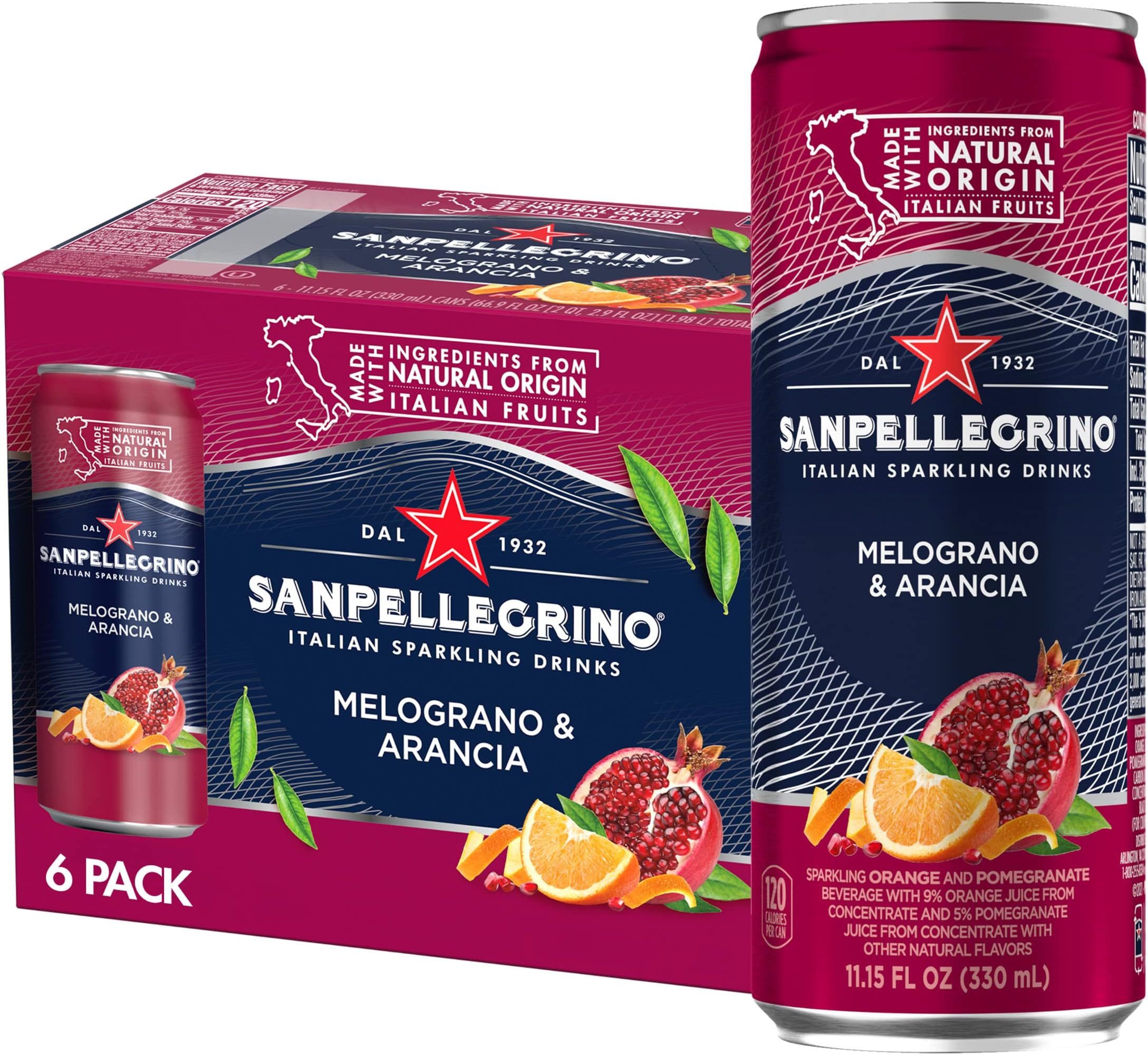 Amazon.com : Sanpellegrino Italian Sparkling Drink Melograno and ...