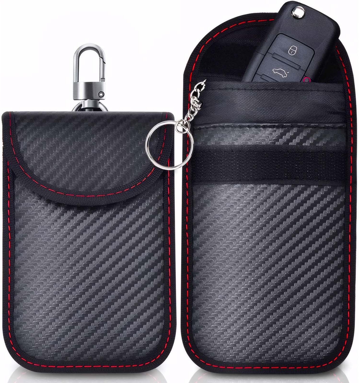 Faraday Pouch Car Keys, Car Key Signal Blocker, RFID Key Pouch Keyless ...
